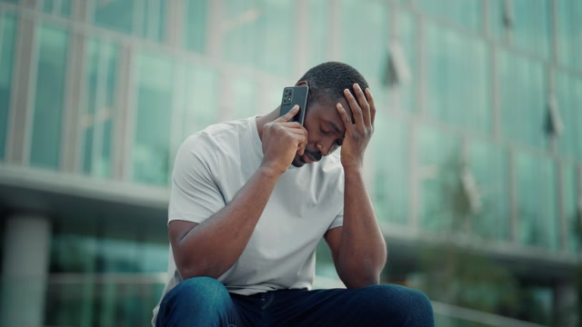 Sad Man Call Stock Footage: Royalty-Free Video Clips - Storyblocks