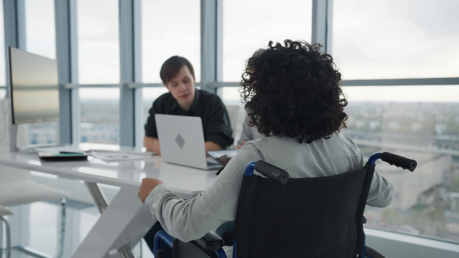 African American Girl In Wheelchair On Job Stock Footage SBV-348722341 ...