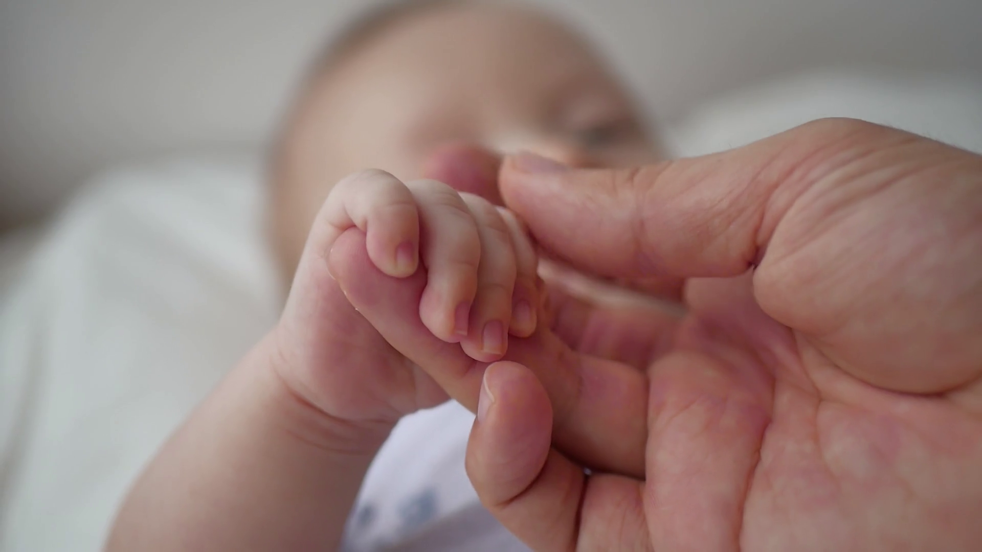 Father Baby Hand Stock Footage SBV-320236880 - Storyblocks