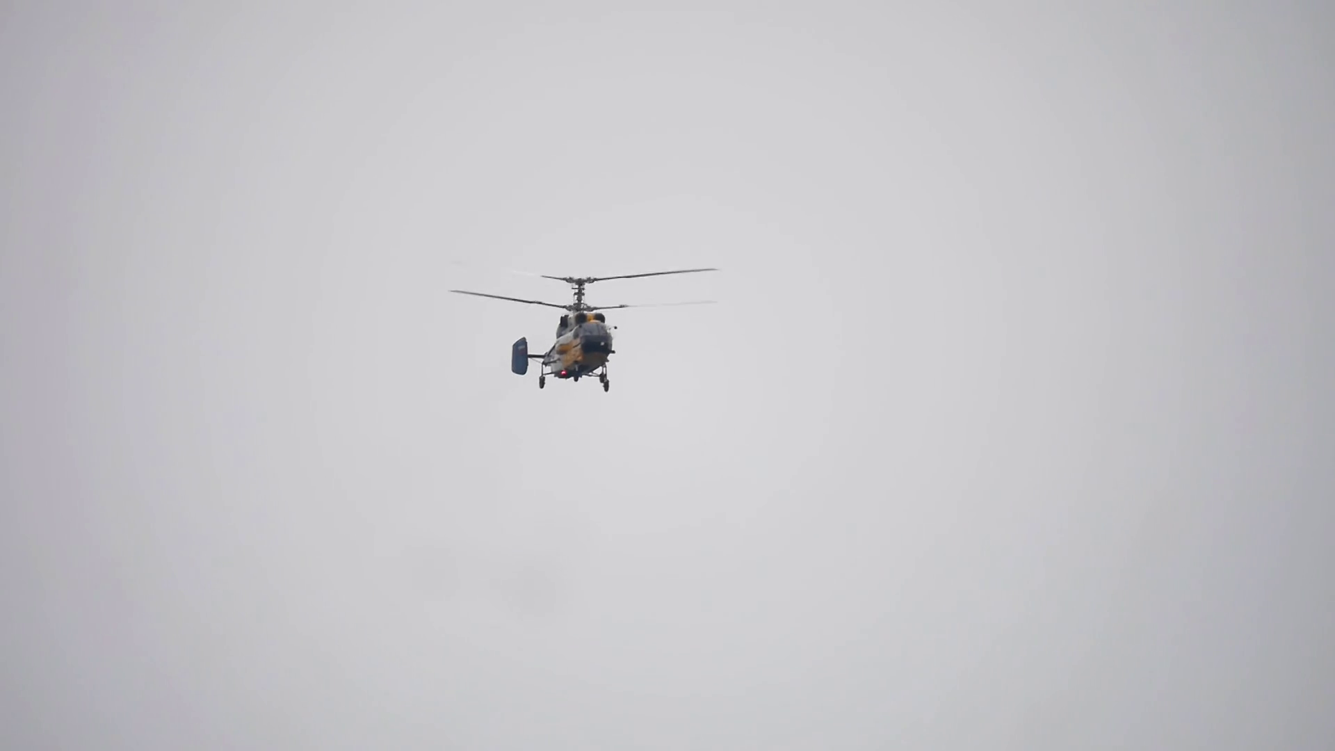 Helicopter From Below Flying Through Cloudy Stock Footage SBV-318806788 ...