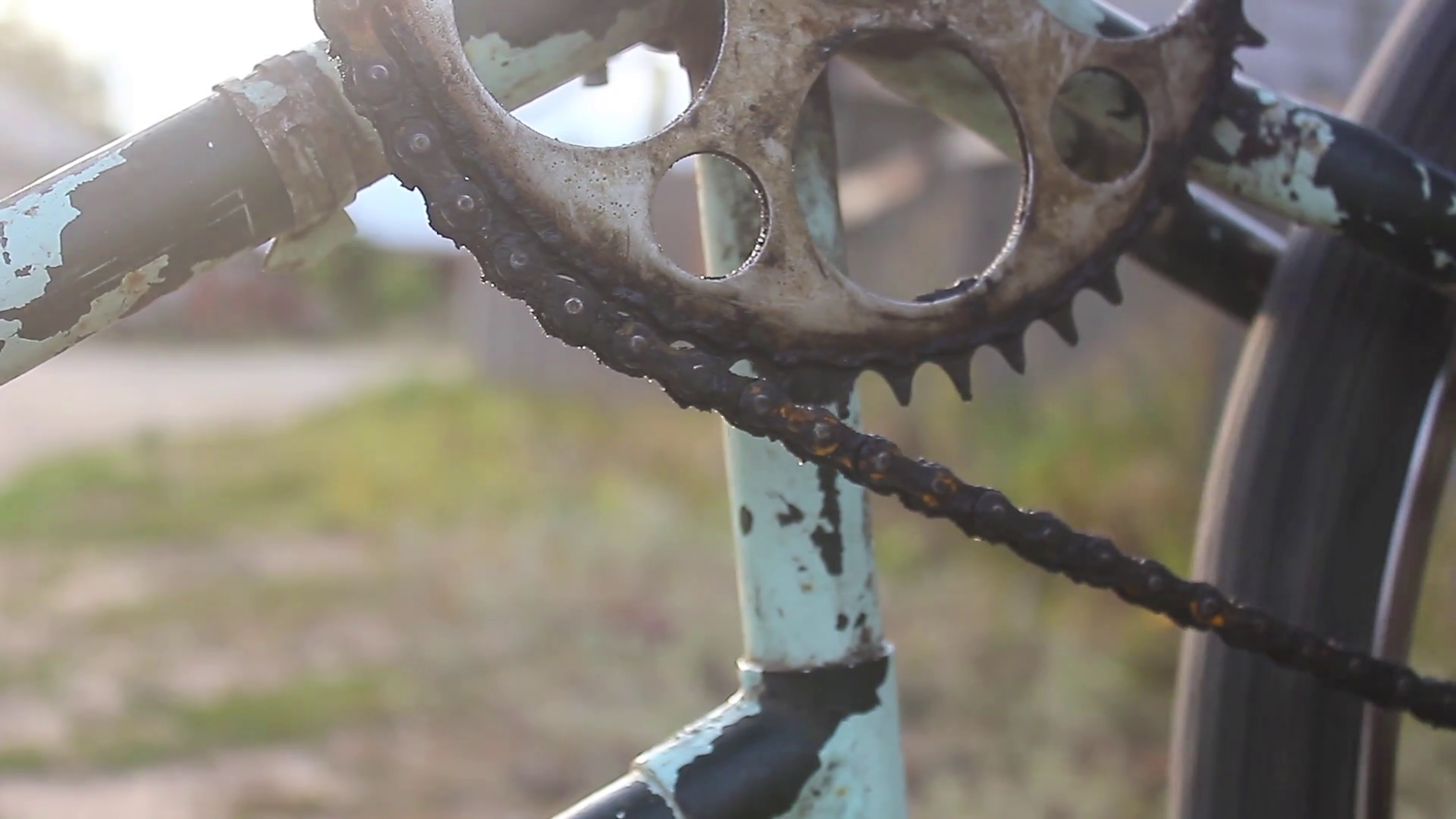 Old Rusty Bicycle Detail Stock Footage SBV-317134150 - Storyblocks