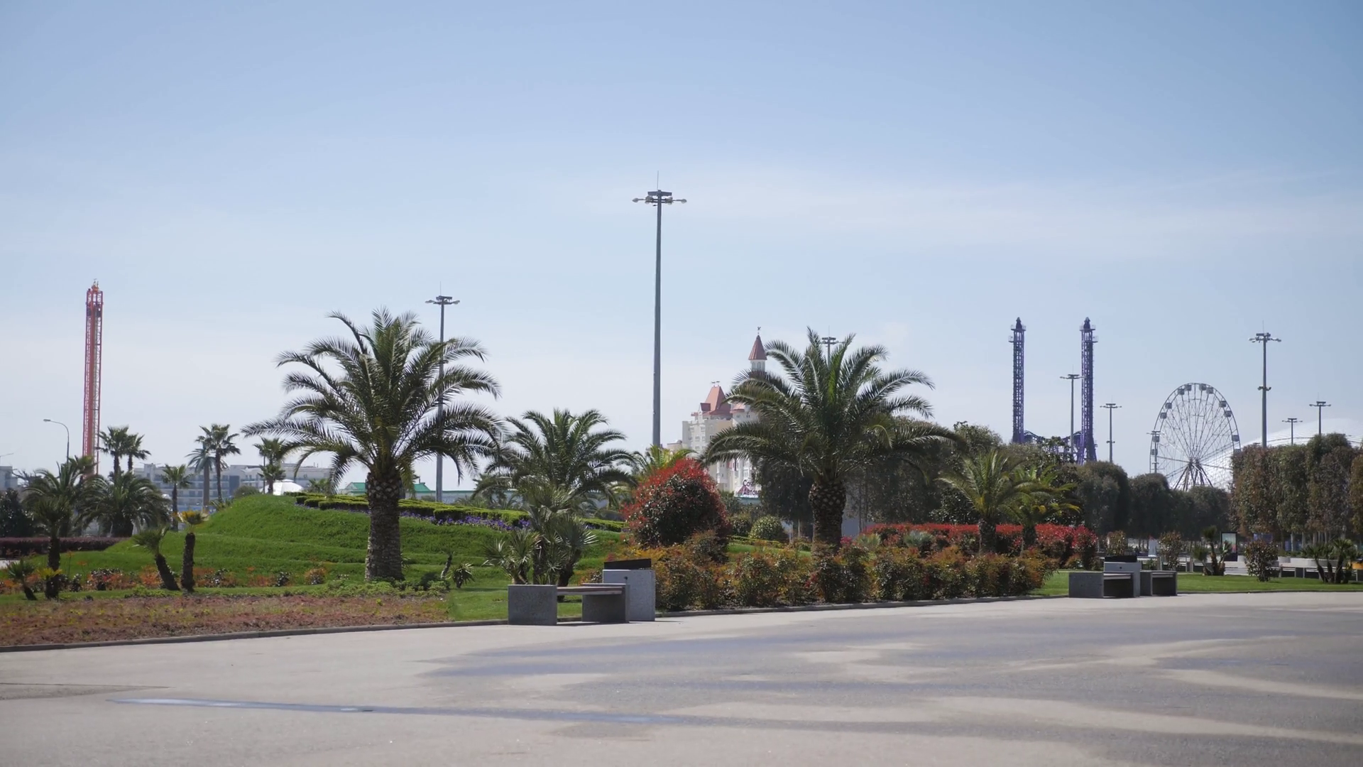 Palm Trees Near Olympic Park Sochi Russia Stock Footage SBV-337815287 ...
