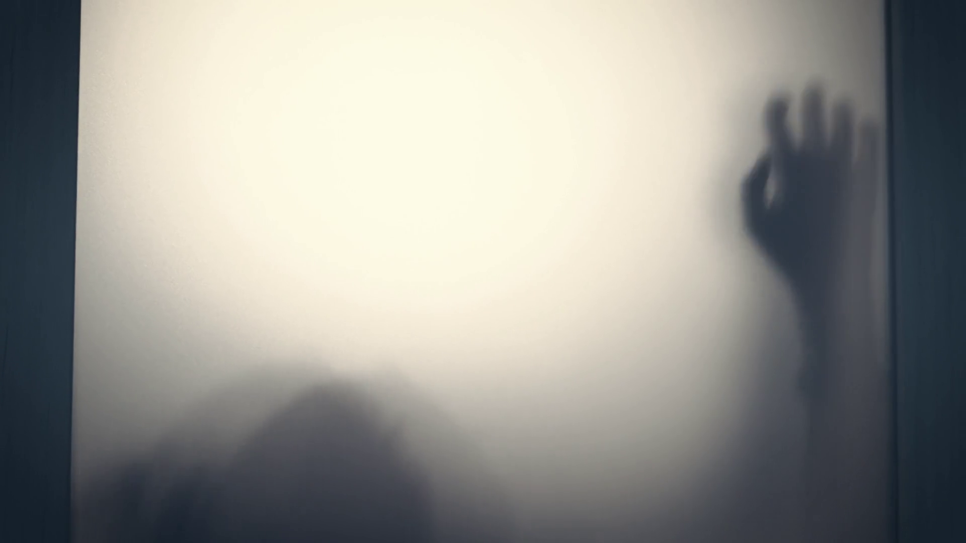 Possessed Boy Scratching Glass With Hands Stock Footage SBV-331035651 ...