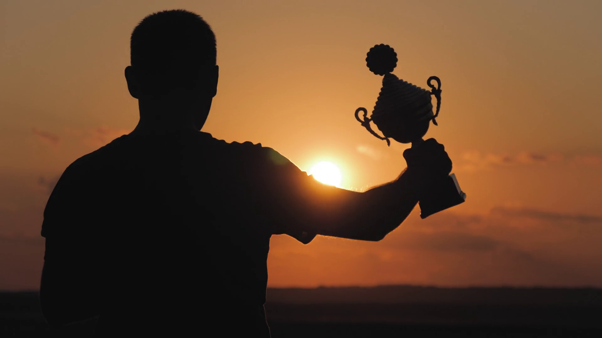 Silhouette best man Winner Award victory trophy for professional ...