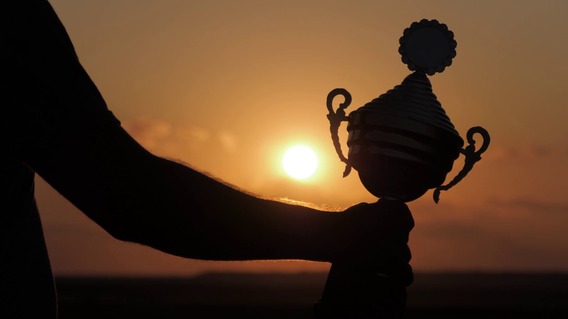 Silhouette Best Man Winner Award Victory Stock Footage SBV-338137045 ...