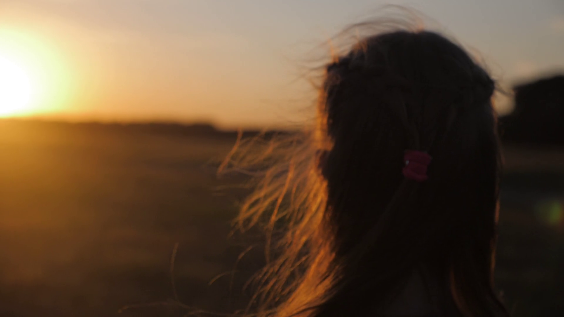 Girl Enjoying Sunset In Field Stock Footage SBV-338522385 - Storyblocks
