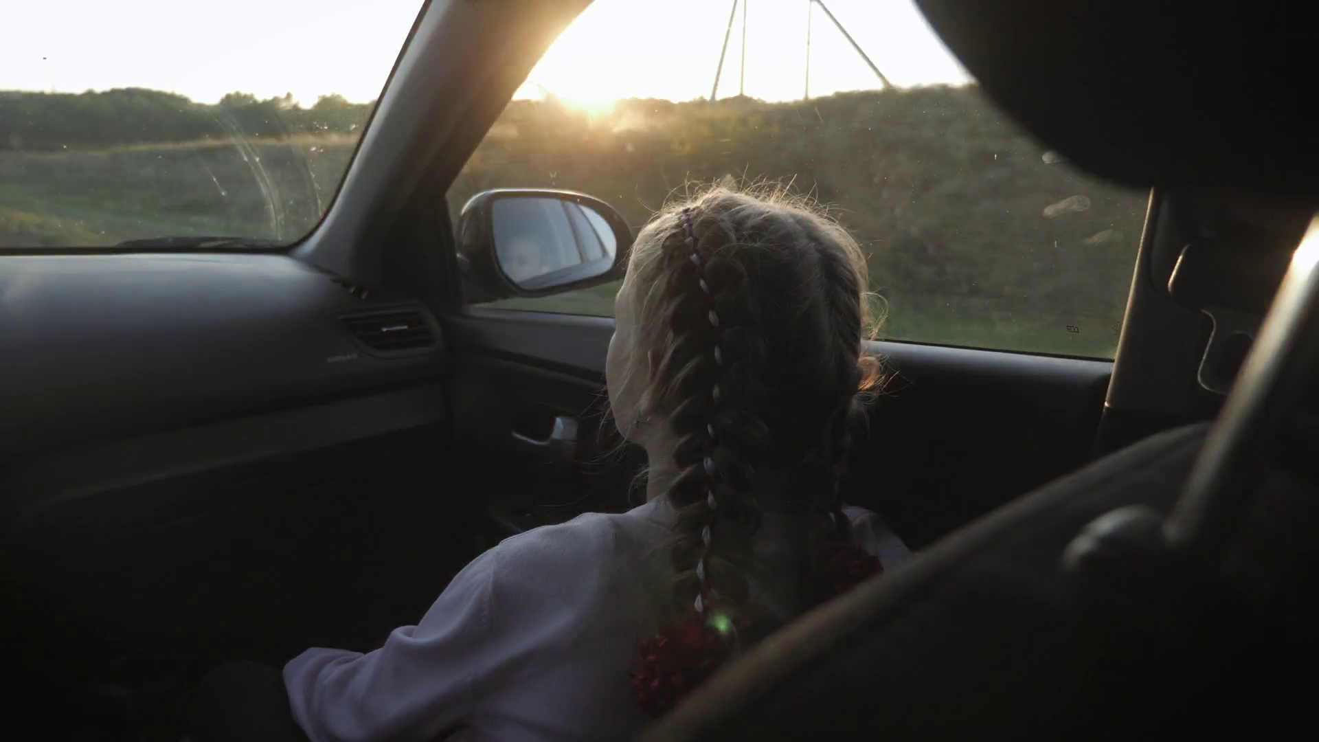Young Child Enjoying Car Ride Looking Out Stock Footage SBV-337719818 ...