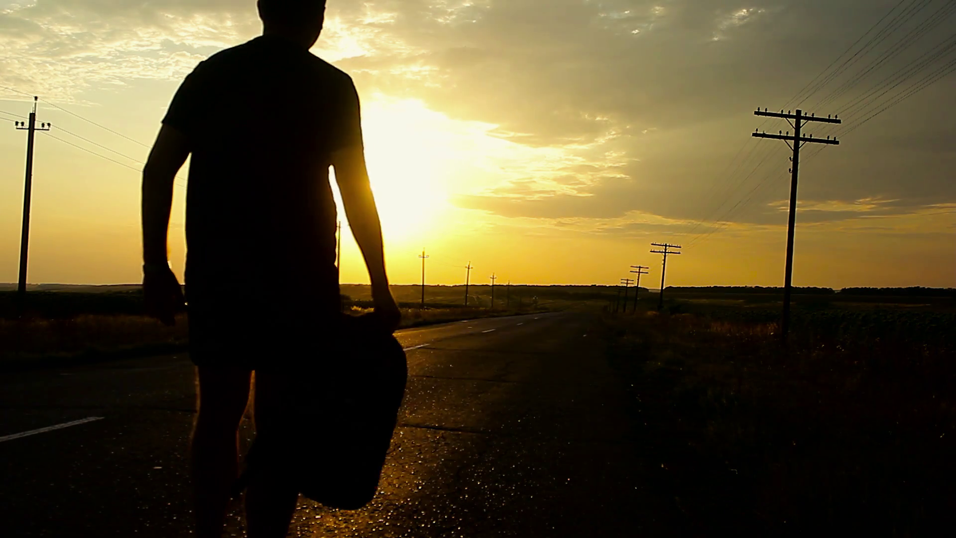 Young Man Walking Away
