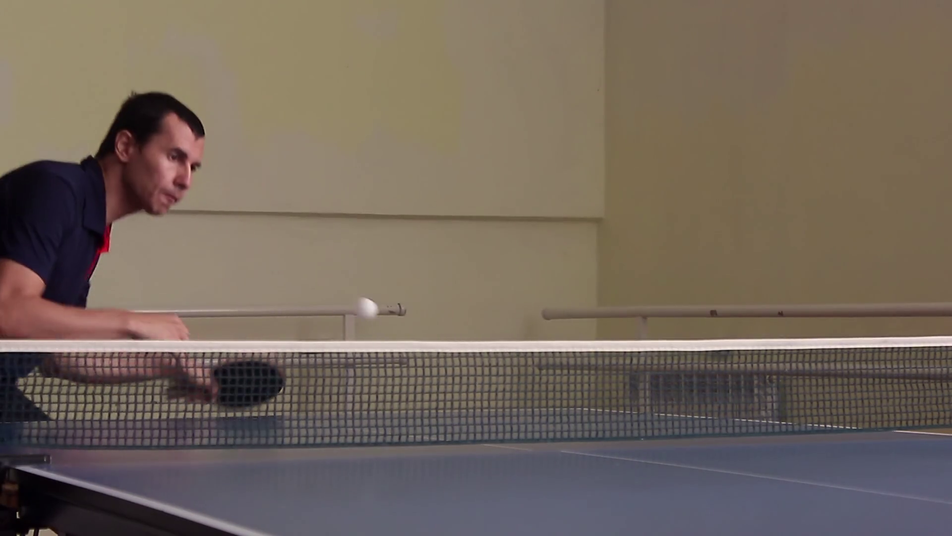 Young Sports Man Table Tennis Player In Play Stock Footage SBV ...