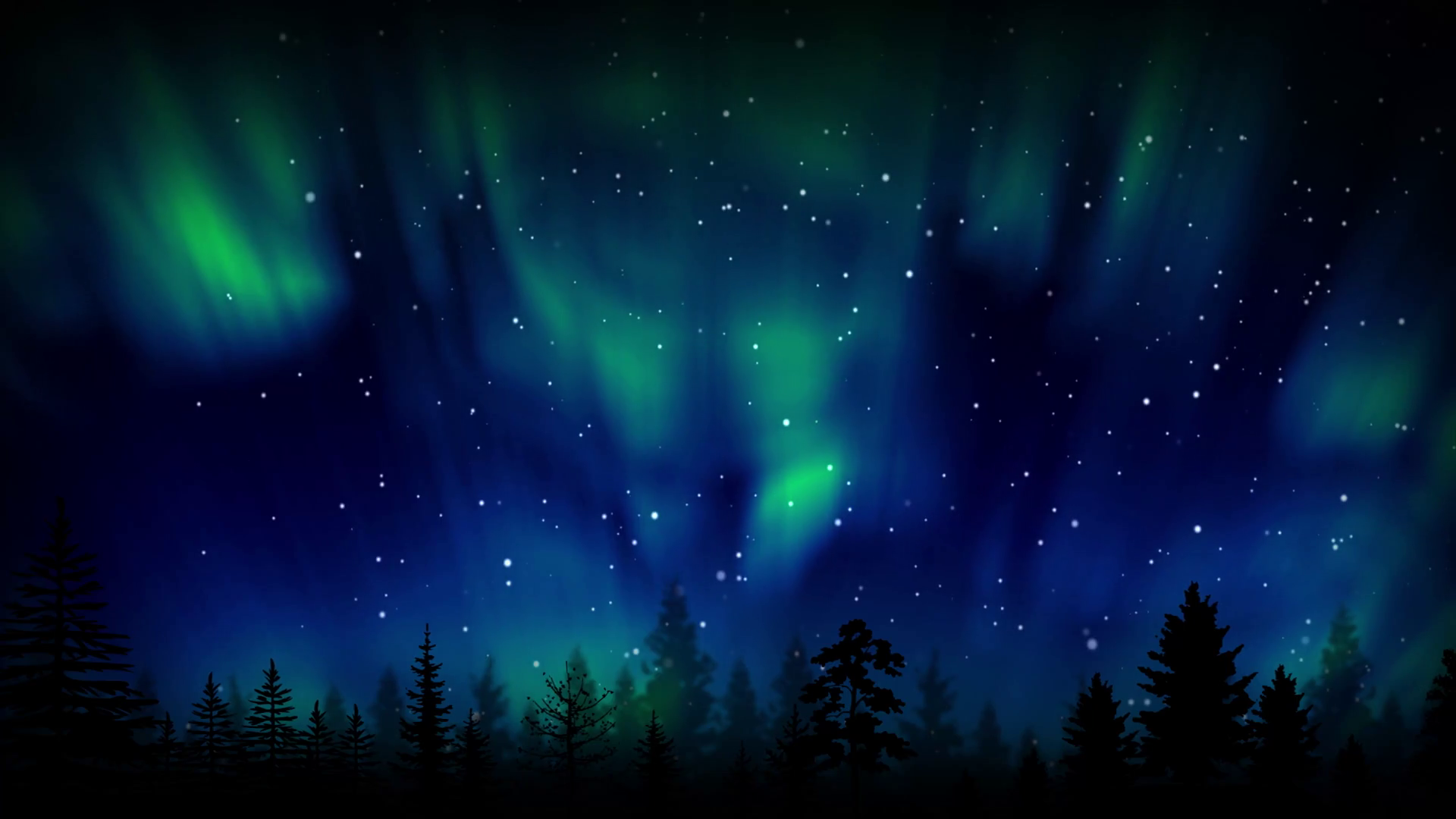 Aurora Borealis Animated Looping Background Stock Motion Graphics SBV ...
