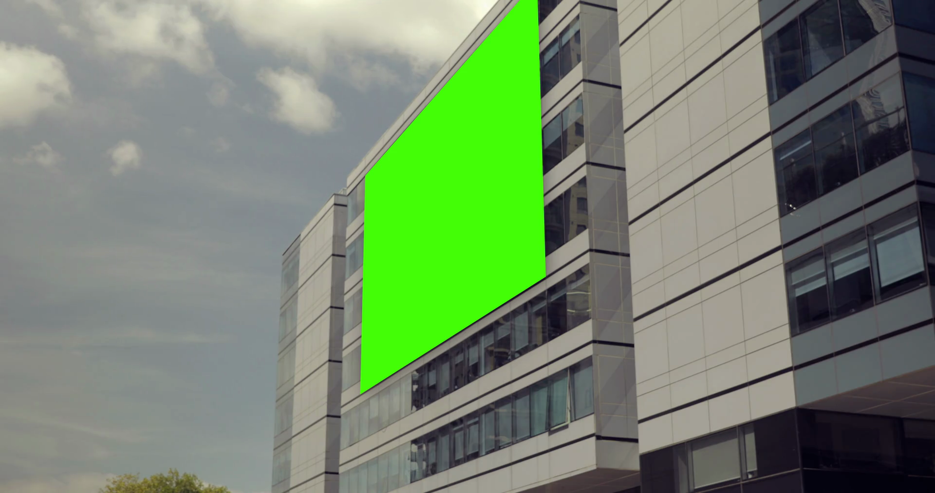 Billboard Ad Mockup With Green Screen In Stock Footage SBV-348580629 ...