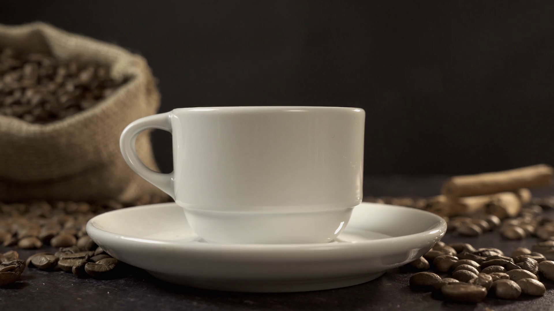 Close Up View Of Female Hand Turning Coffee Stock Footage SBV-348590974 ...