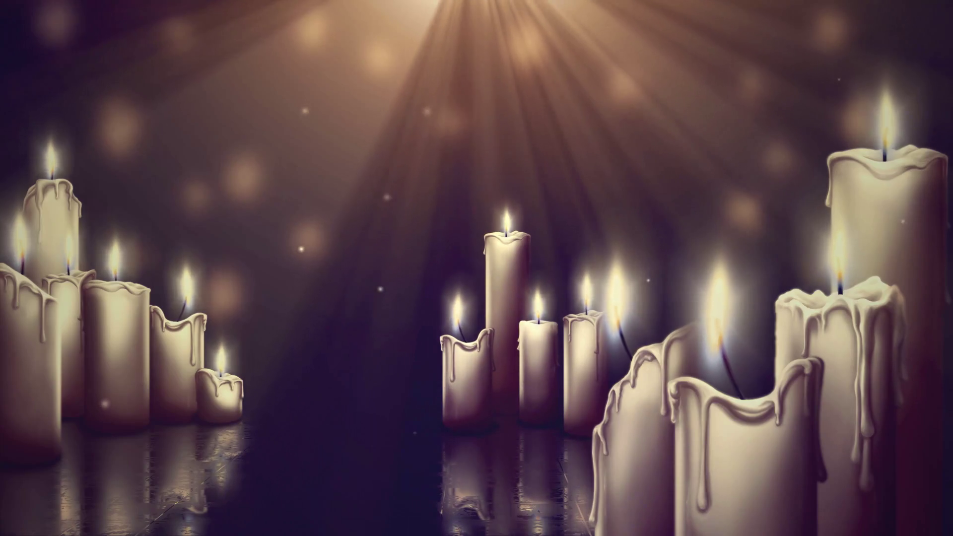 Ilustrated Animated Flaming Candles Looping Stock Motion Graphics SBV ...