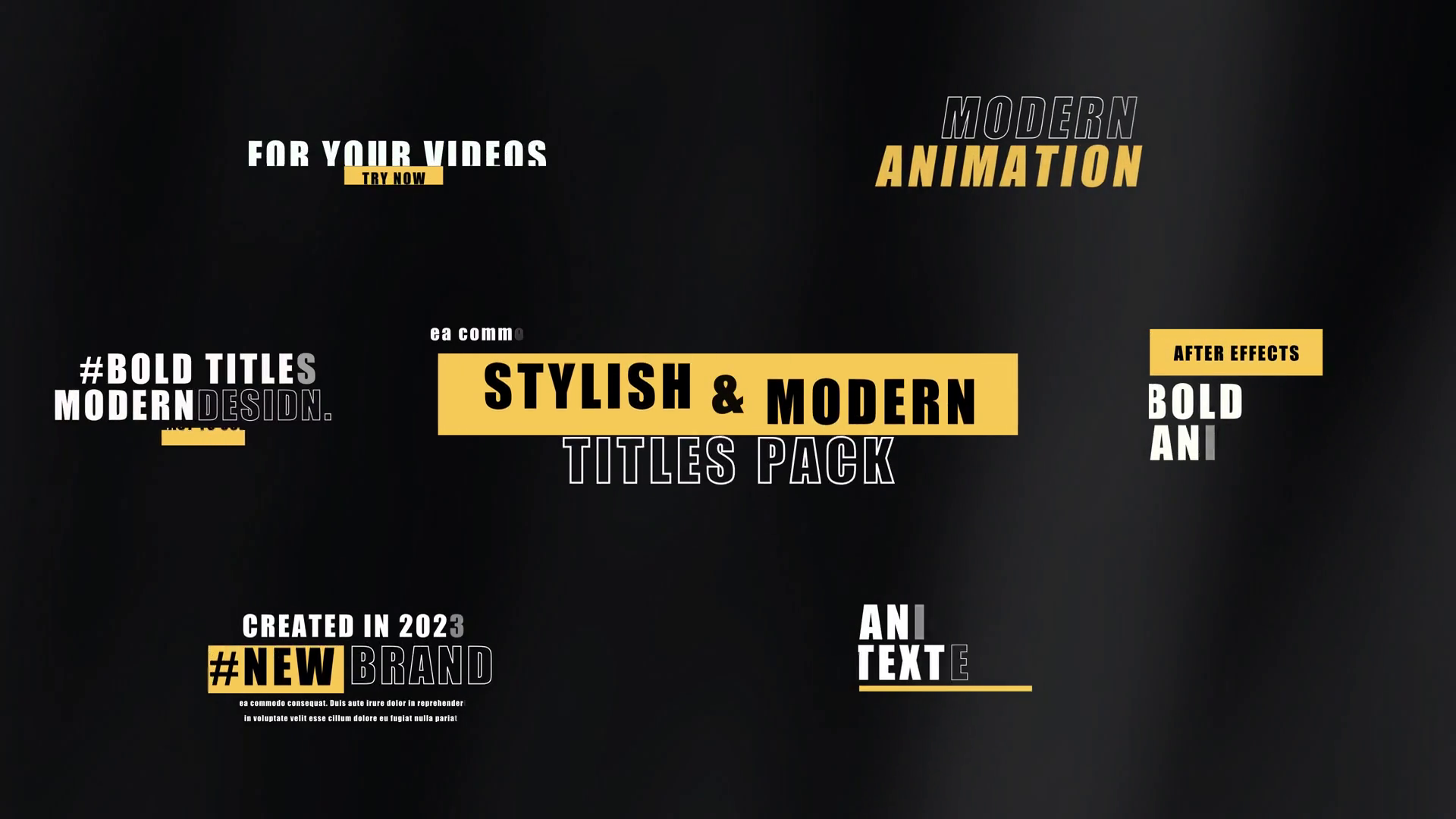 Minimal Bold Titles | Ae Template SBV-347743474 - Storyblocks