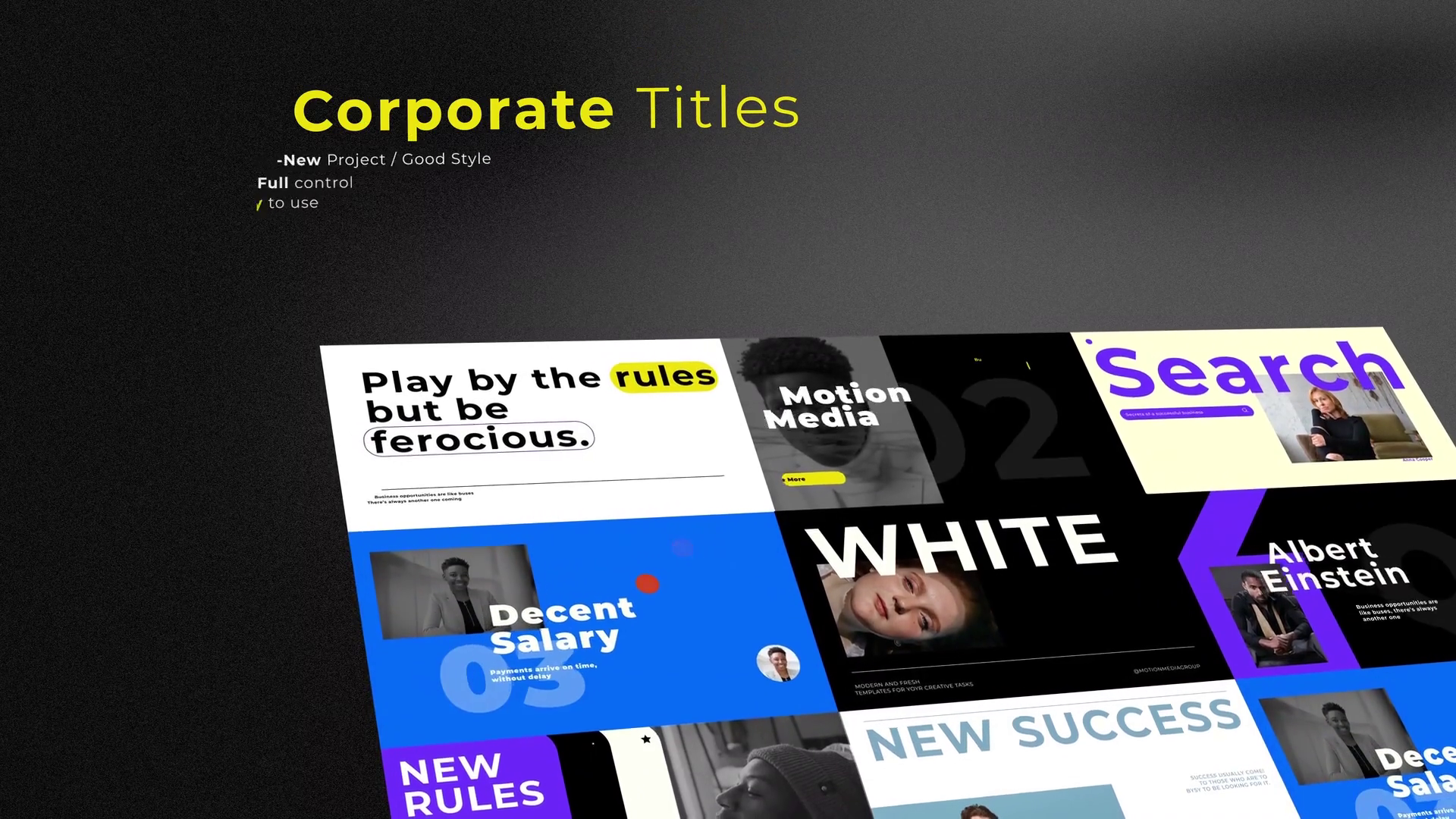 Corporate Titles | Effects Template SBV-348593144 - Storyblocks