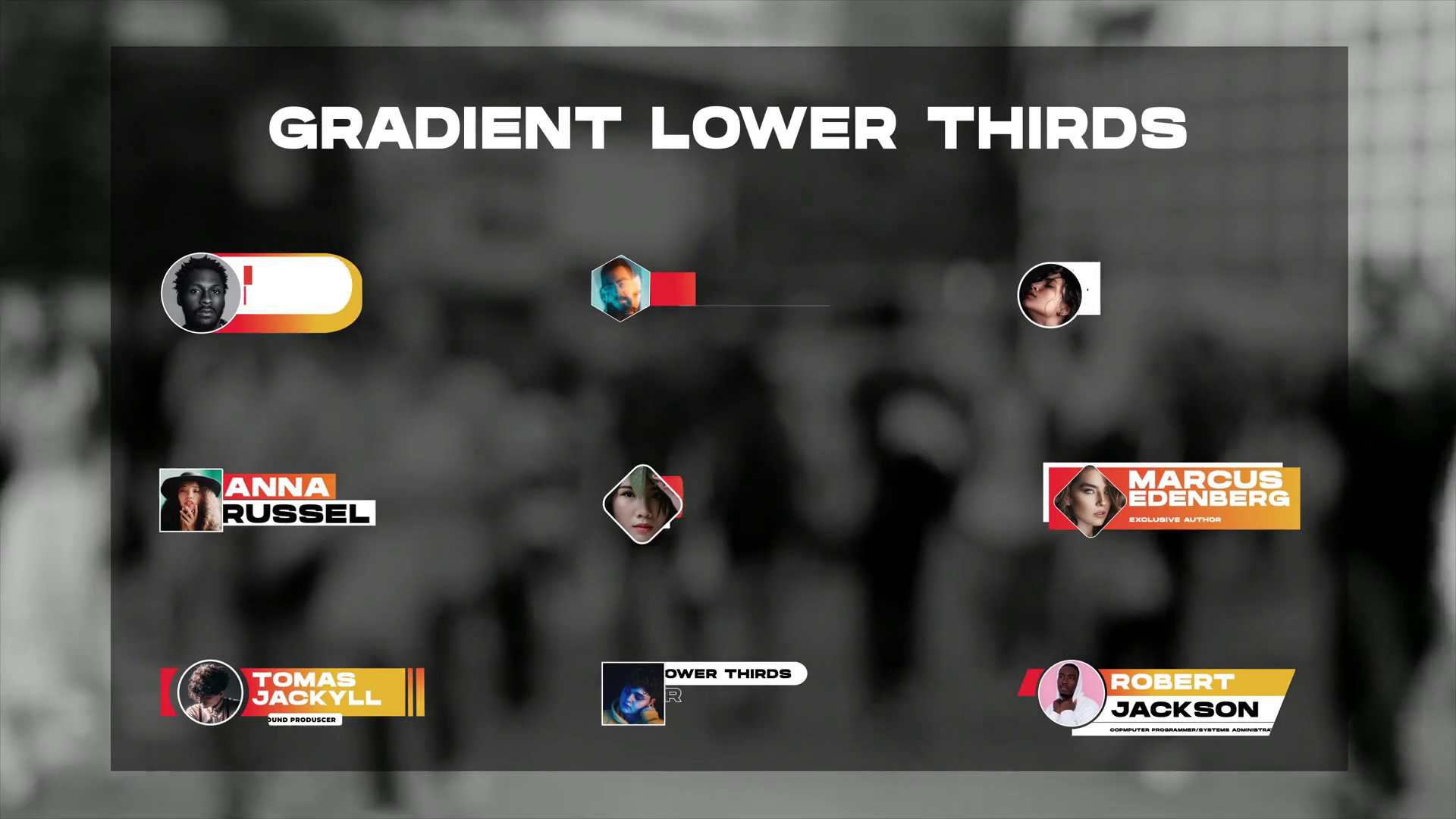 Gradient Lower Thirds | Mogrt Template SBV-347791546 - Storyblocks