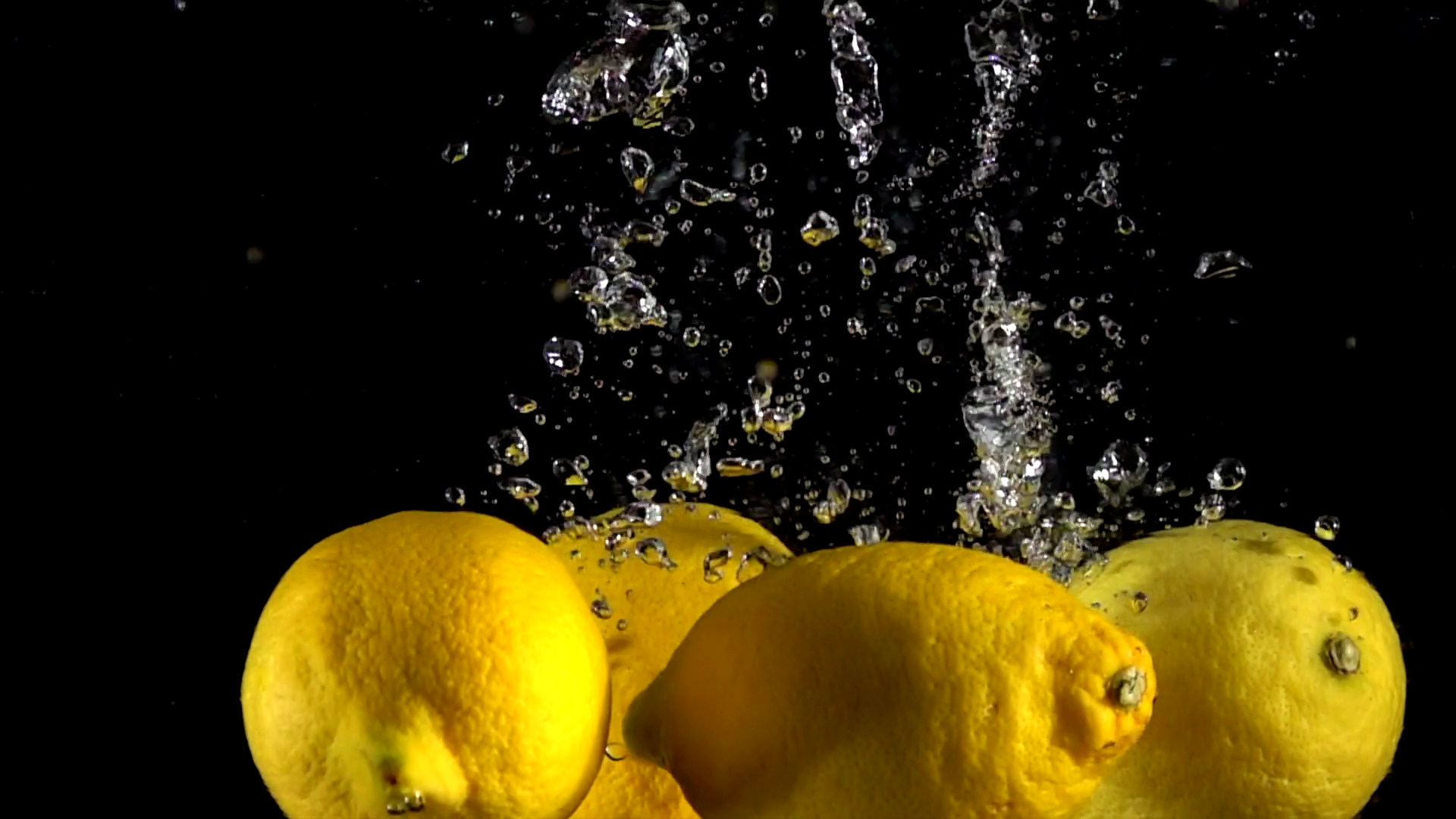 Super Slow Motion Of Falling Lemon Into Stock Footage SBV-352002931 ...