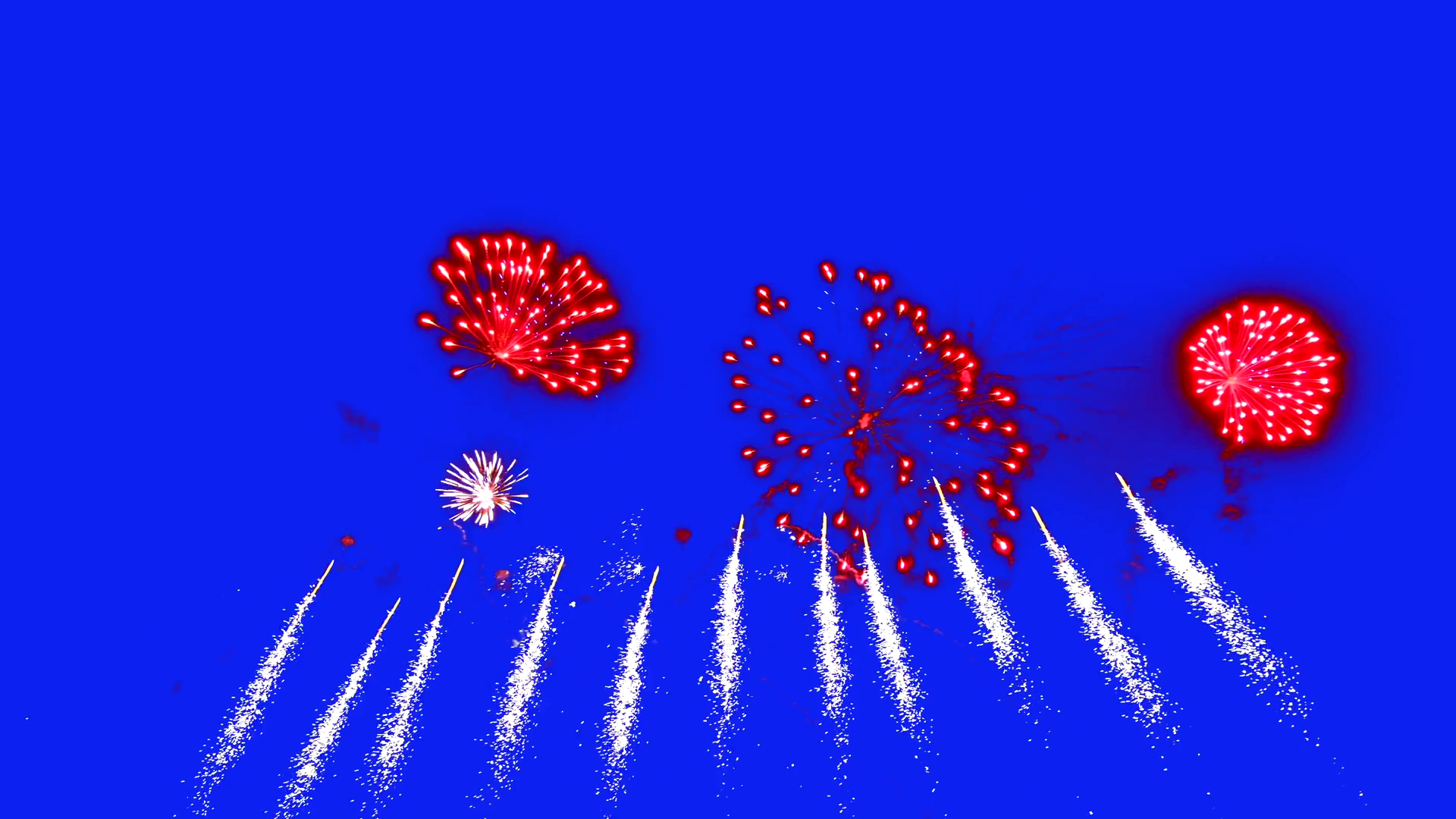 Abstract Firework On Blue Screen Background Stock Footage SBV-351940147 ...