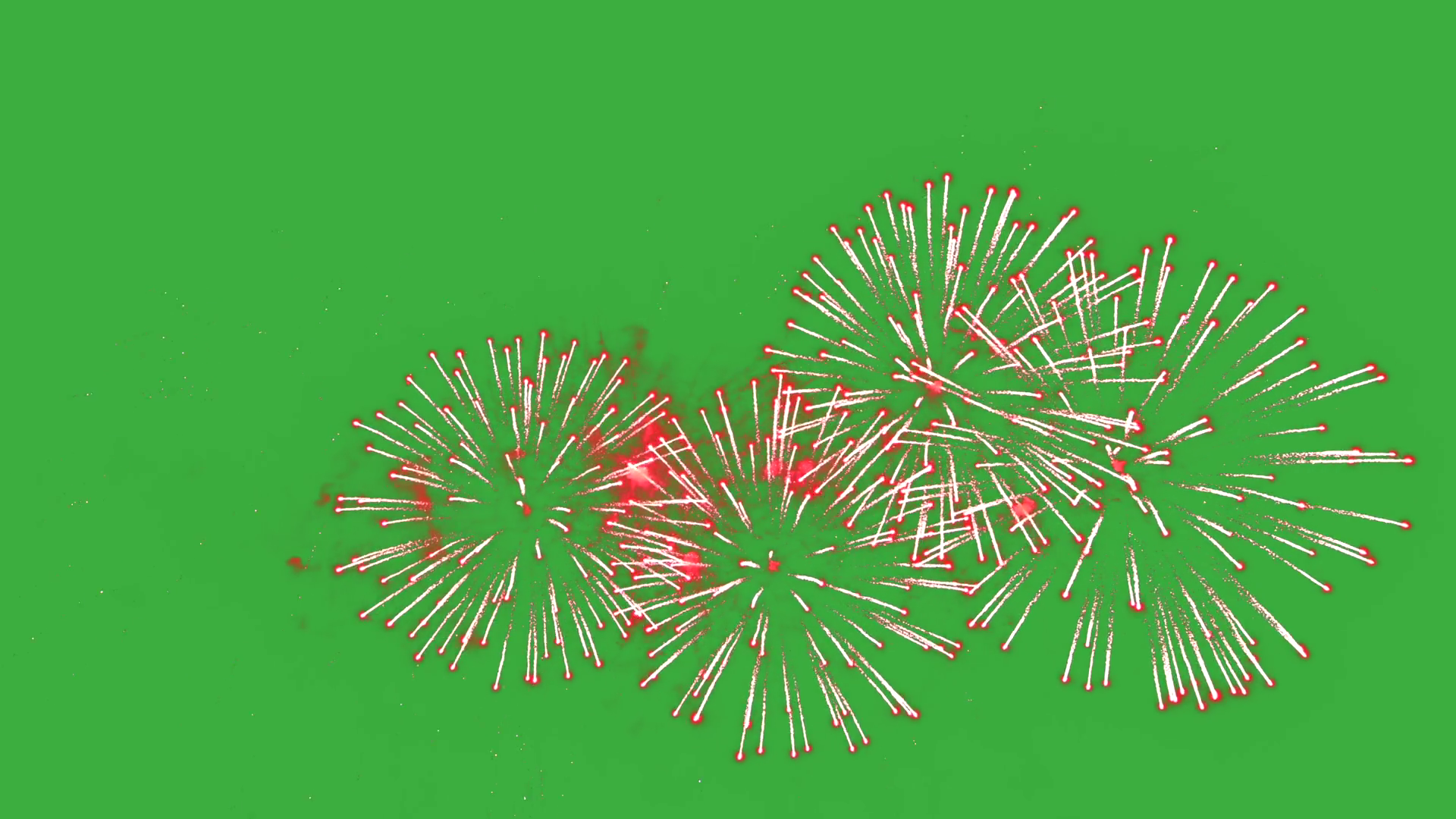 Abstract Firework On Green Screen Chroma Key Stock Footage SBV ...