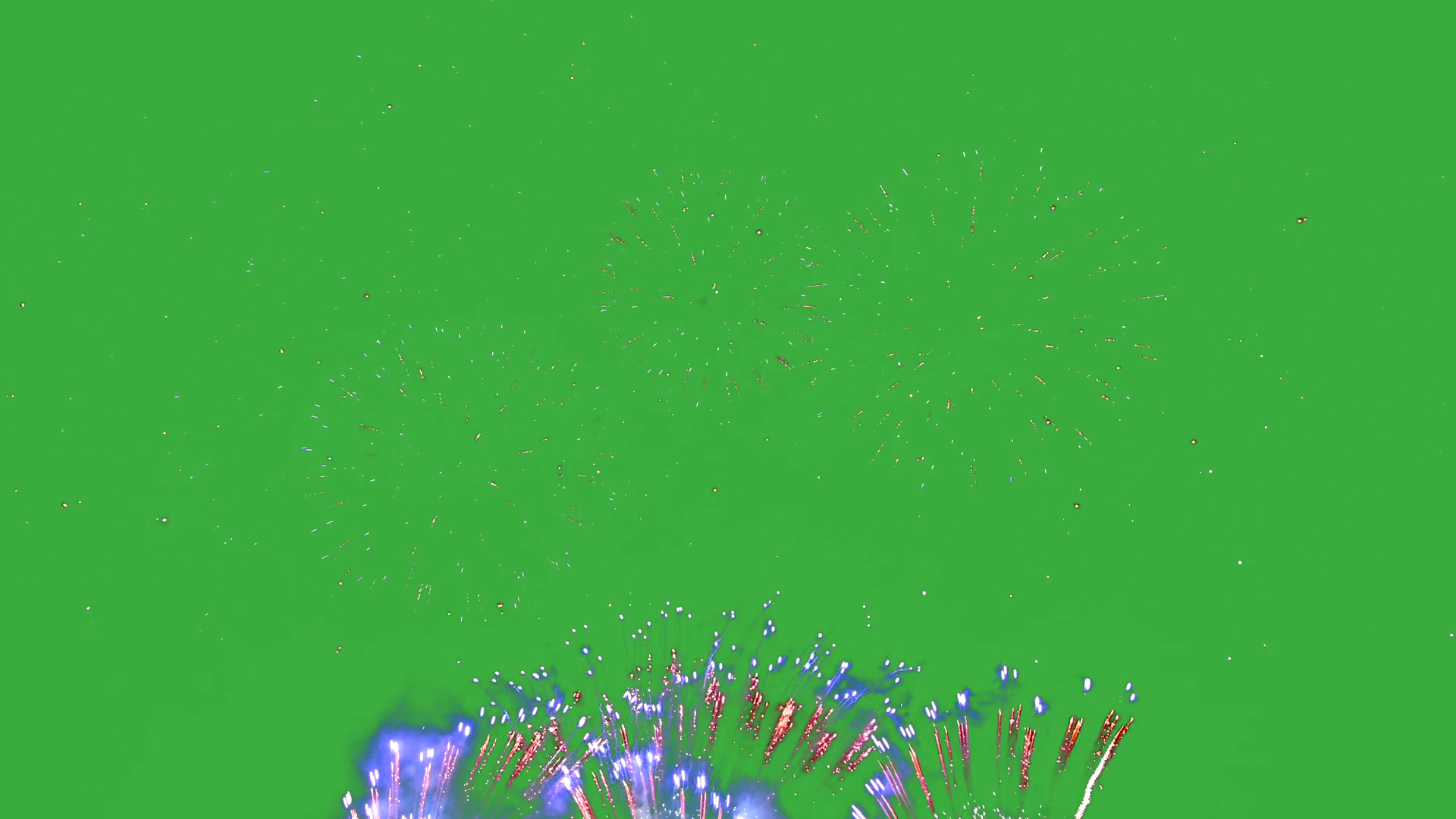 Abstract Firework On Green Screen Chroma Key Stock Footage SBV ...