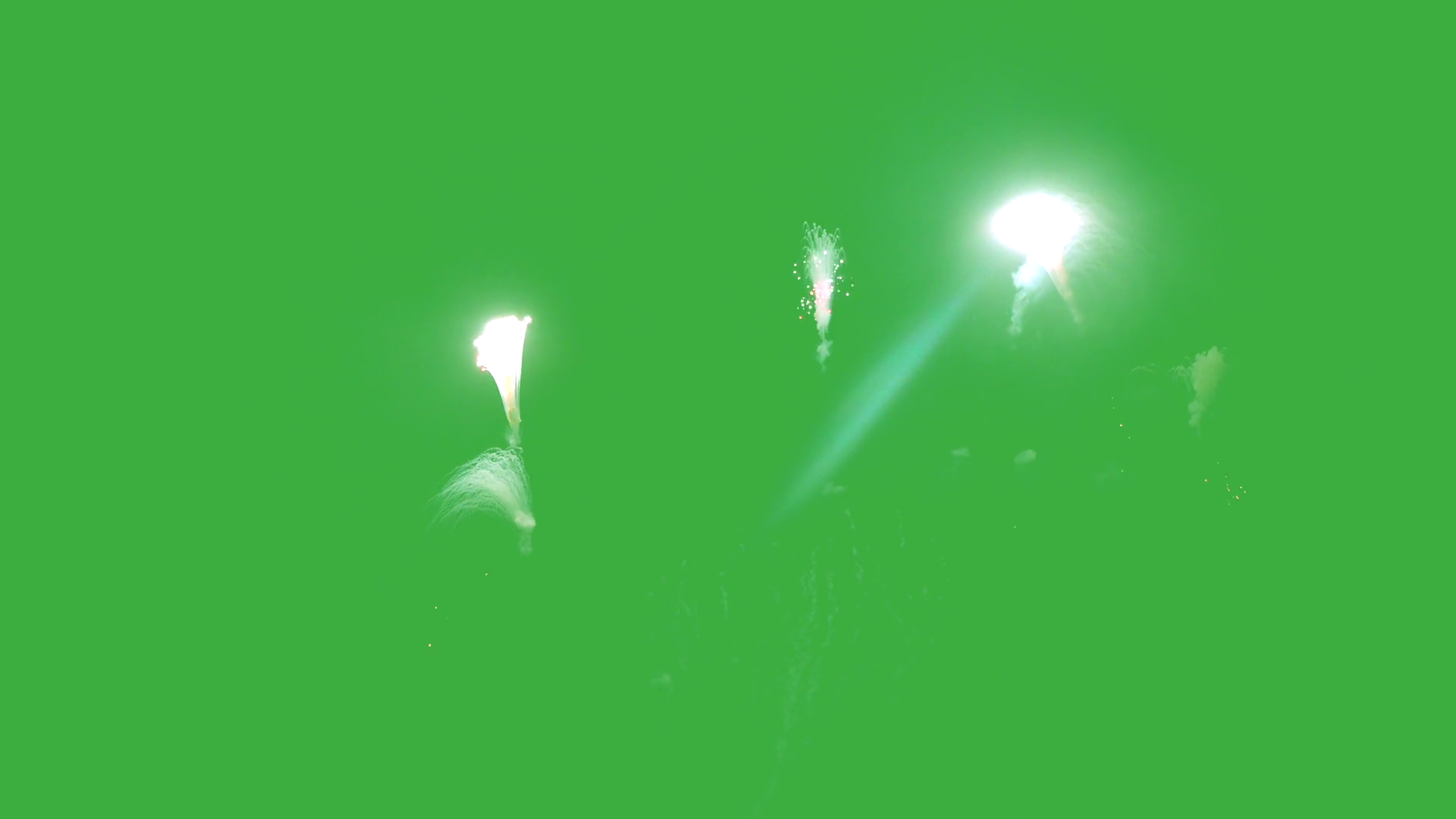 Abstract Firework On Green Screen Chroma Key Stock Footage SBV ...