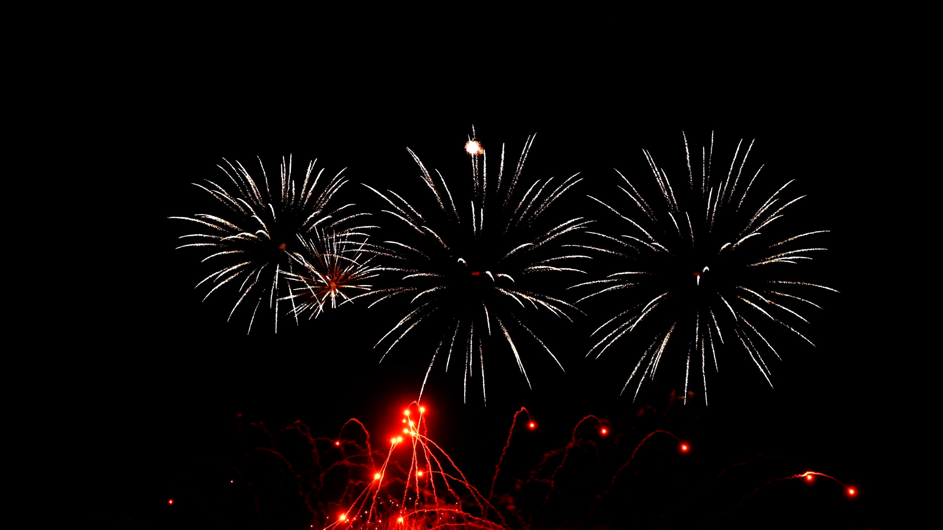 Stunning Slow Motion Firework Display At Stock Footage SBV-352389485 ...