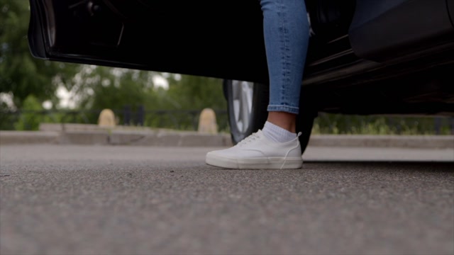 Leg Exit Car Stock Footage: Royalty-Free Video Clips - Storyblocks