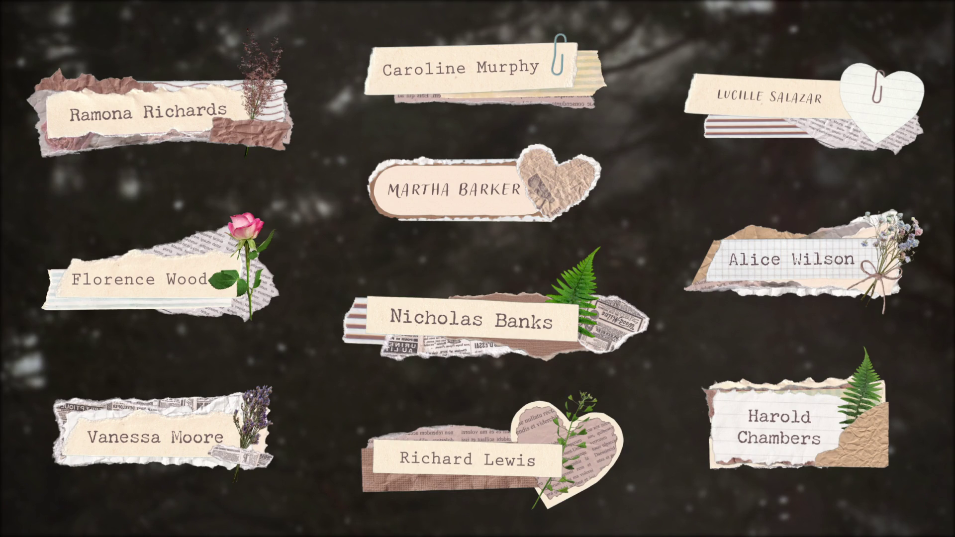 Premiere Pro Template: Paper Vintage Lower Thirds SBV-348896024 ...