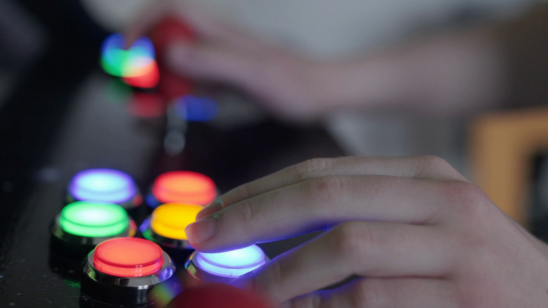 Teenage Girl Using Arcade Machine Close Up Stock Footage SBV-351908476 ...