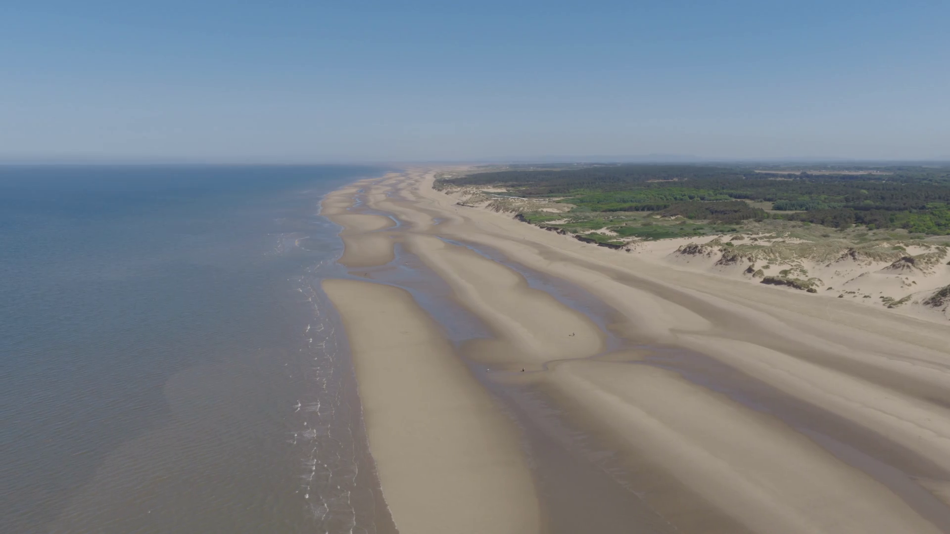 Aerial View Of Formby Beach In Merseyside Stock Footage SBV-352166759 ...