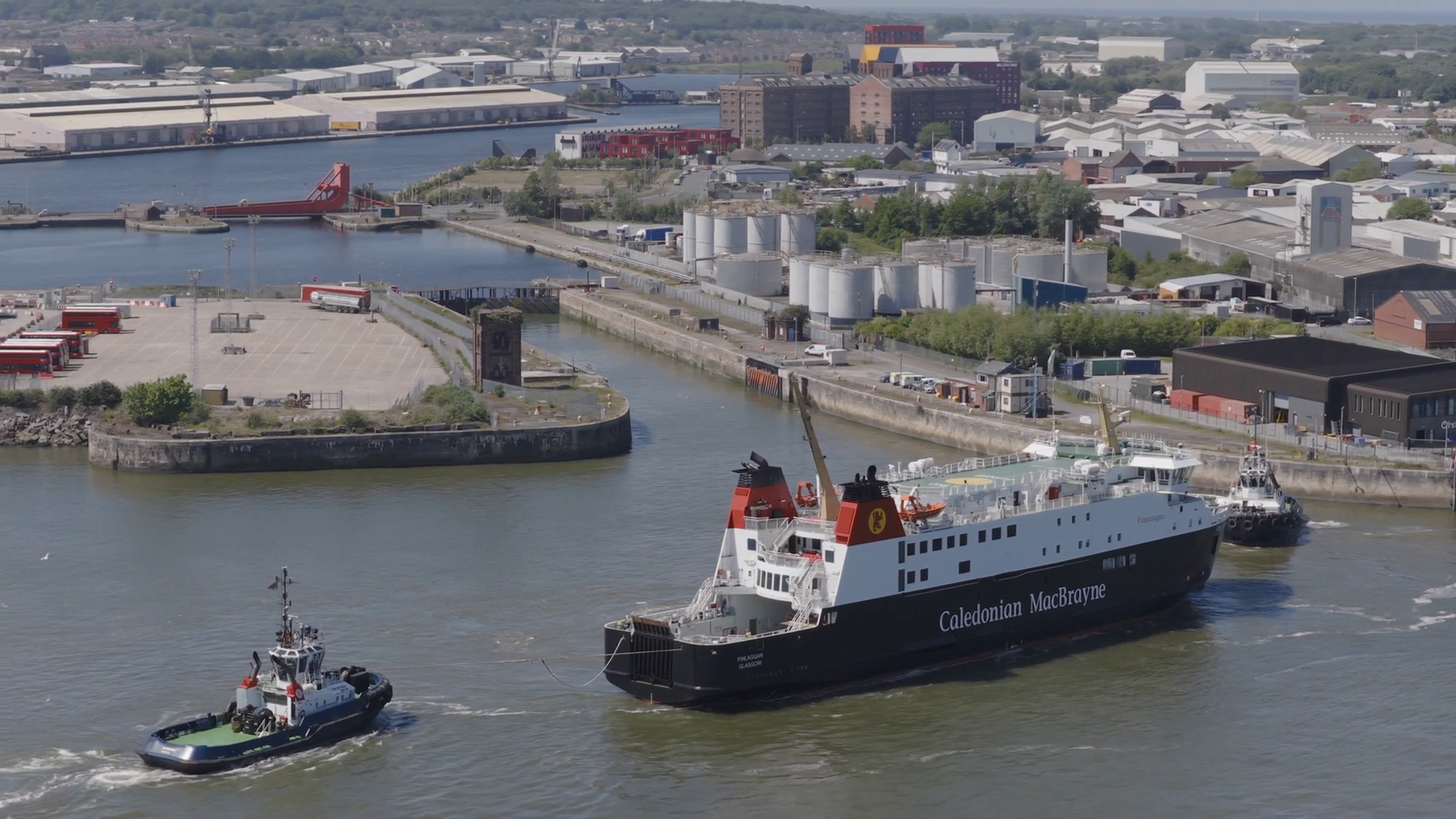Liverpool England - May 17 2025: Aerial View Stock Footage SBV ...