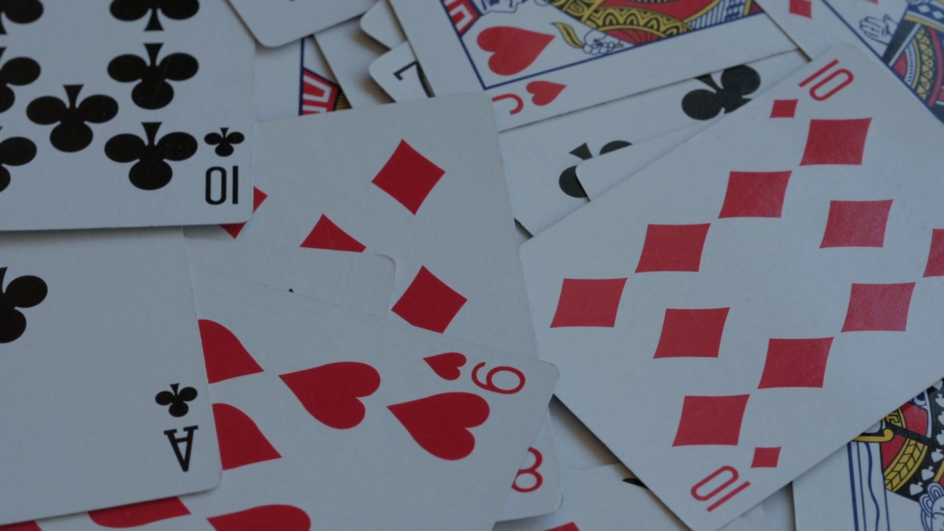 Pile Of Playing Cards Background Rotating Stock Footage SBV-351857069 ...