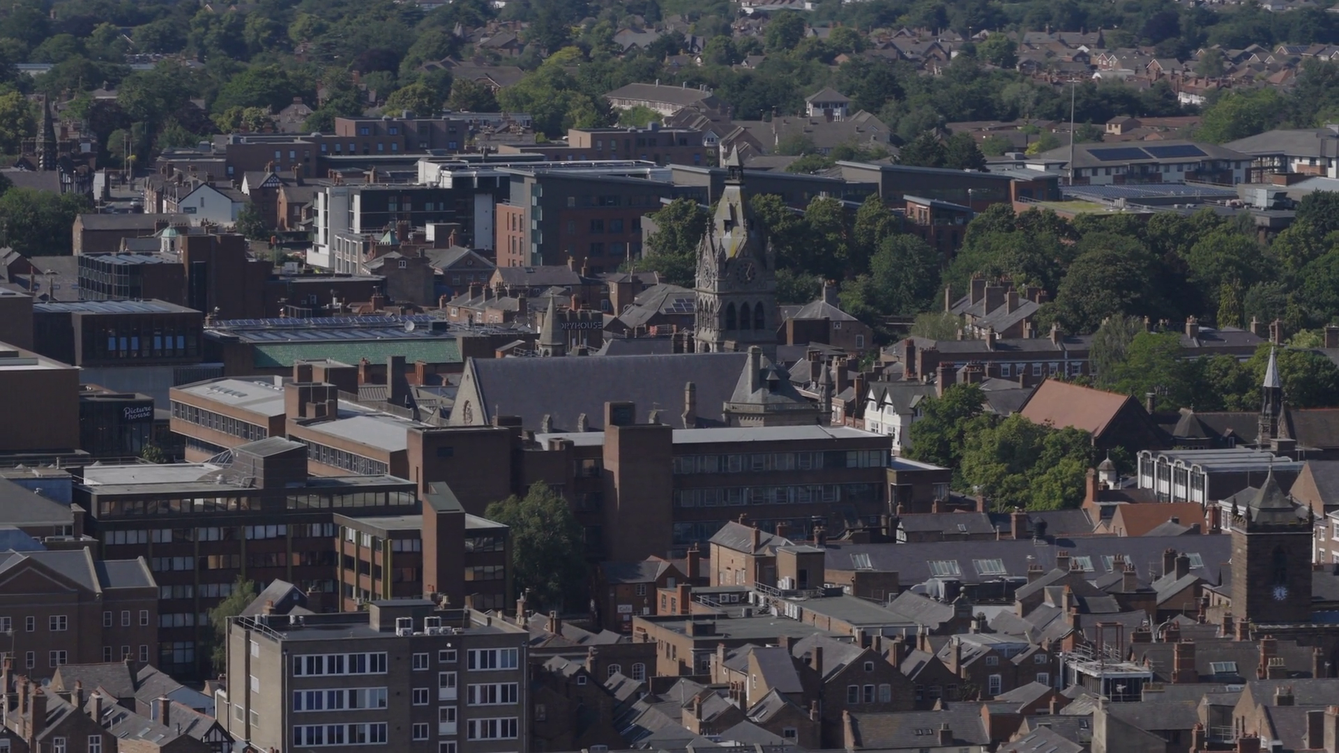 Establishing Aerial View Of Chester Stock Footage SBV-352294520 ...