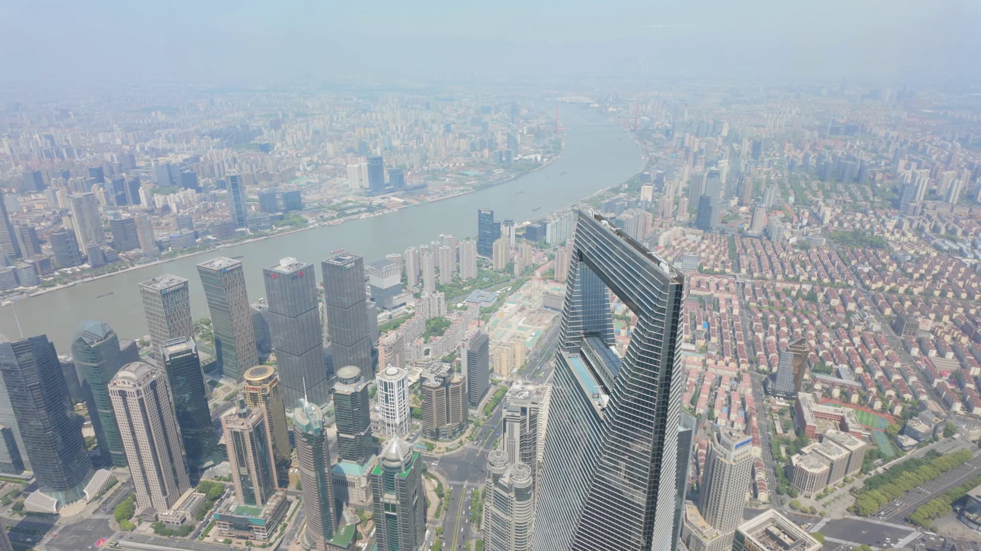 View From Shanghai Tower Observation Deck Stock Footage SBV-352106645 ...