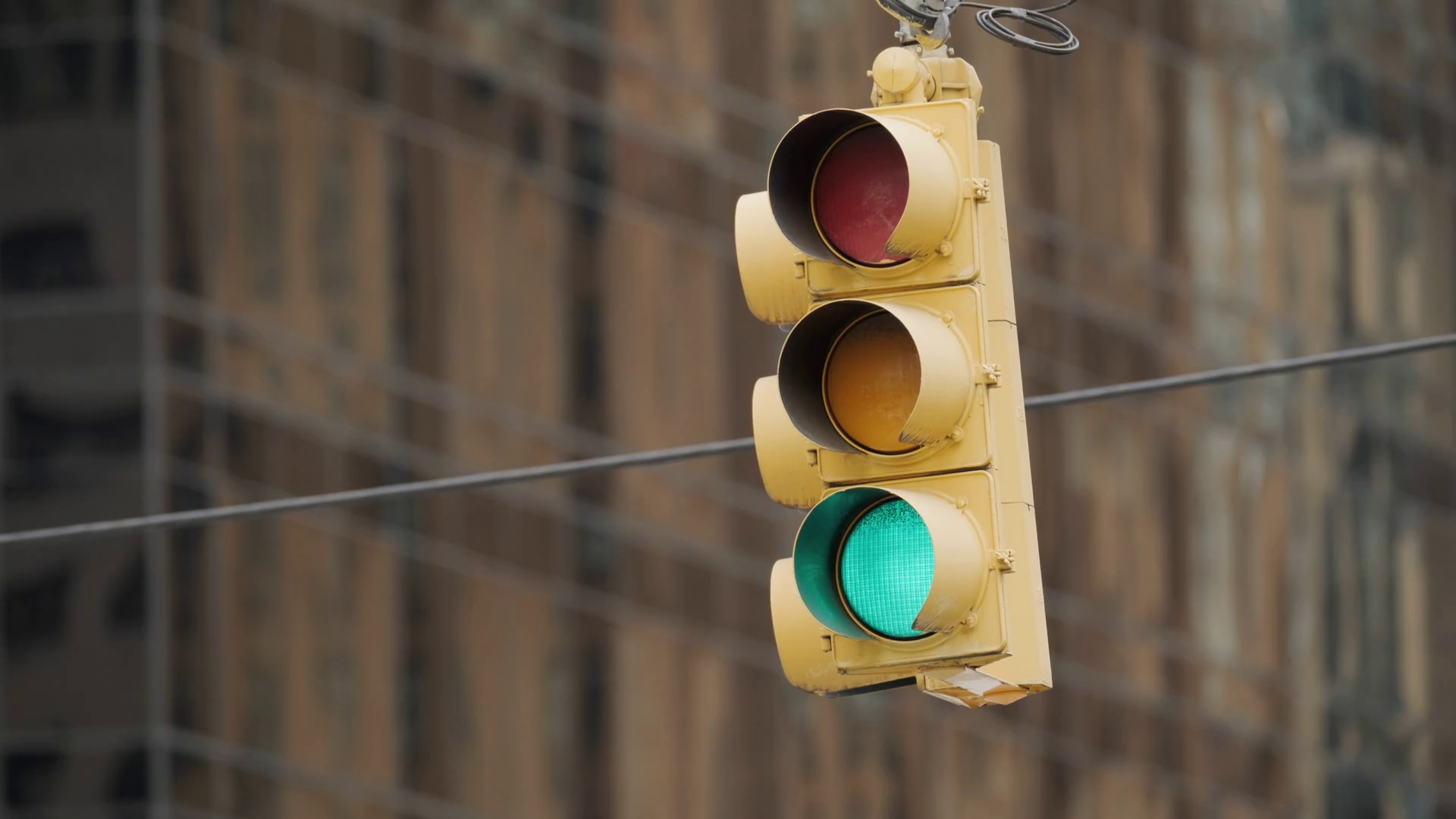 Traffic Light In New York City Changing From Stock Footage SBV ...