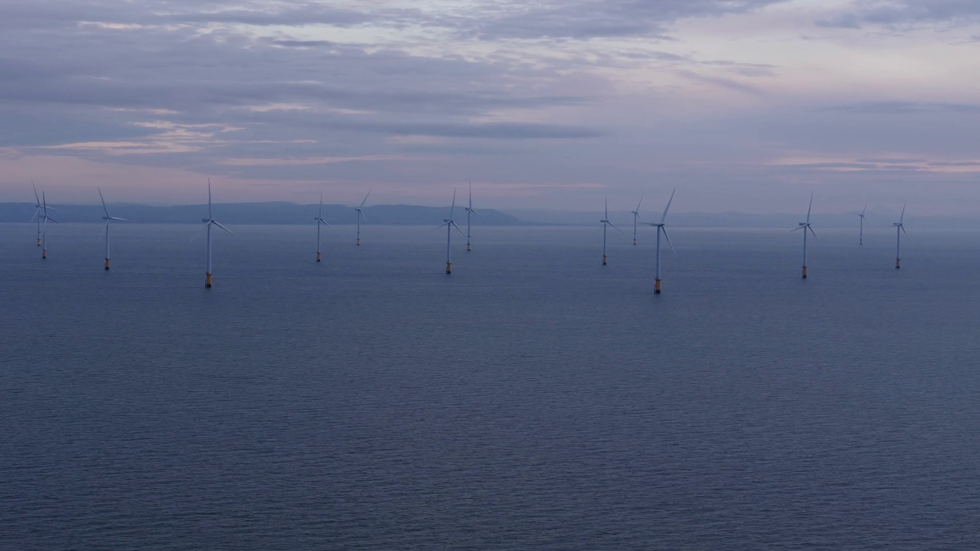 Aerial View Of Burbo Bank Offshore Wind Stock Footage SBV-352100255 ...