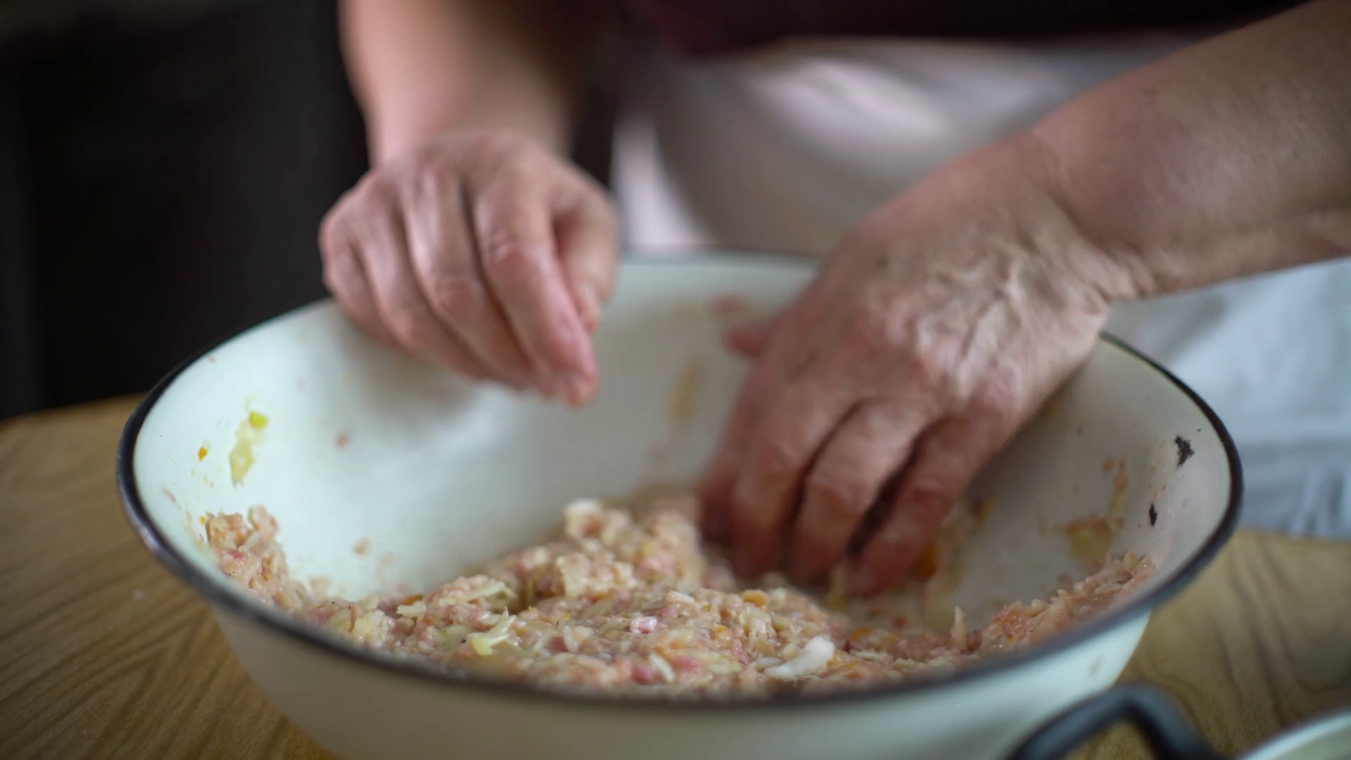 Cooking Traditional Food Closeup Of Senior Stock Footage SBV-347142356 ...