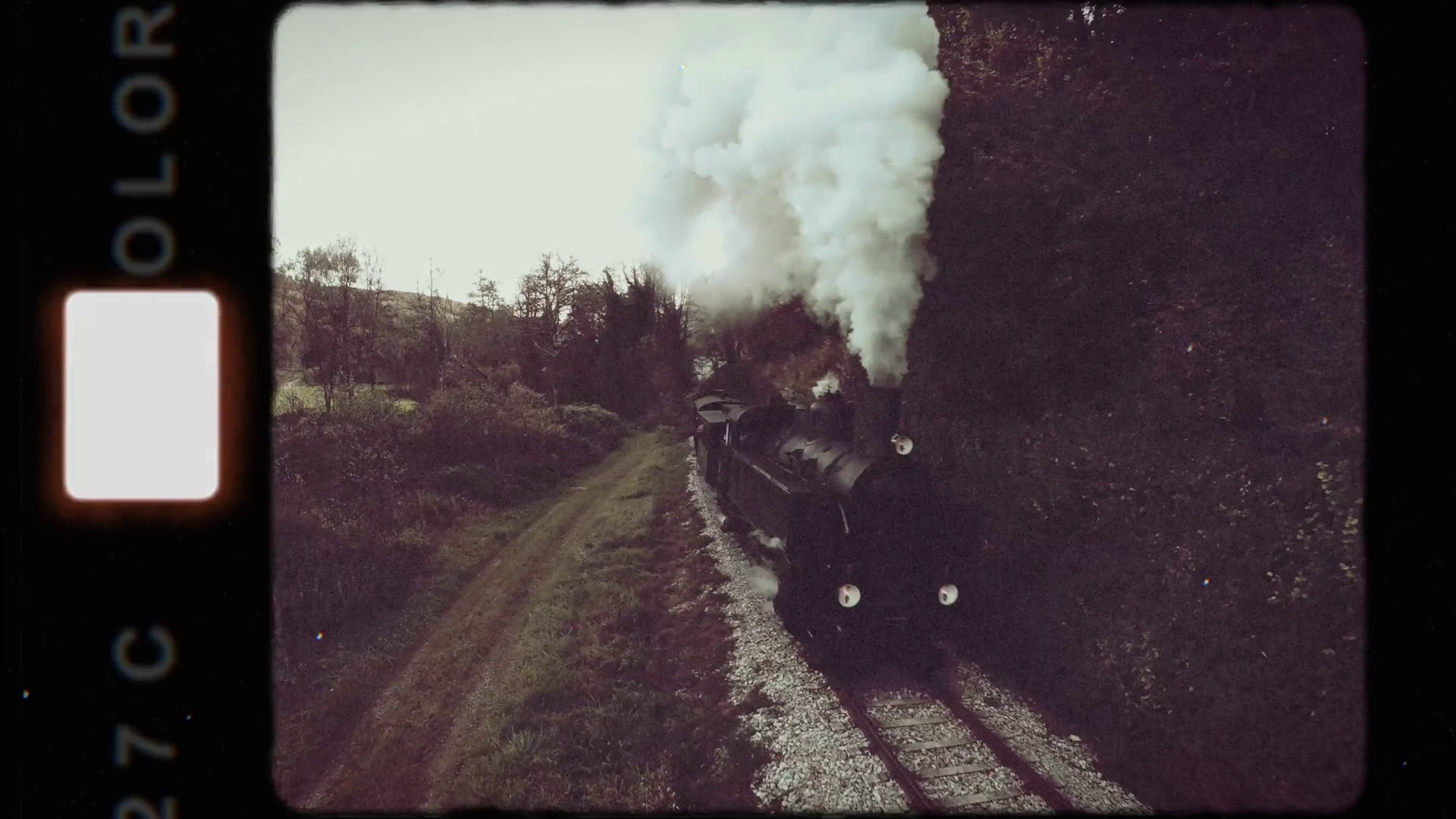 Vintage Train Tracks Gracefully Surrounded Stock Footage SBV-351826317 ...