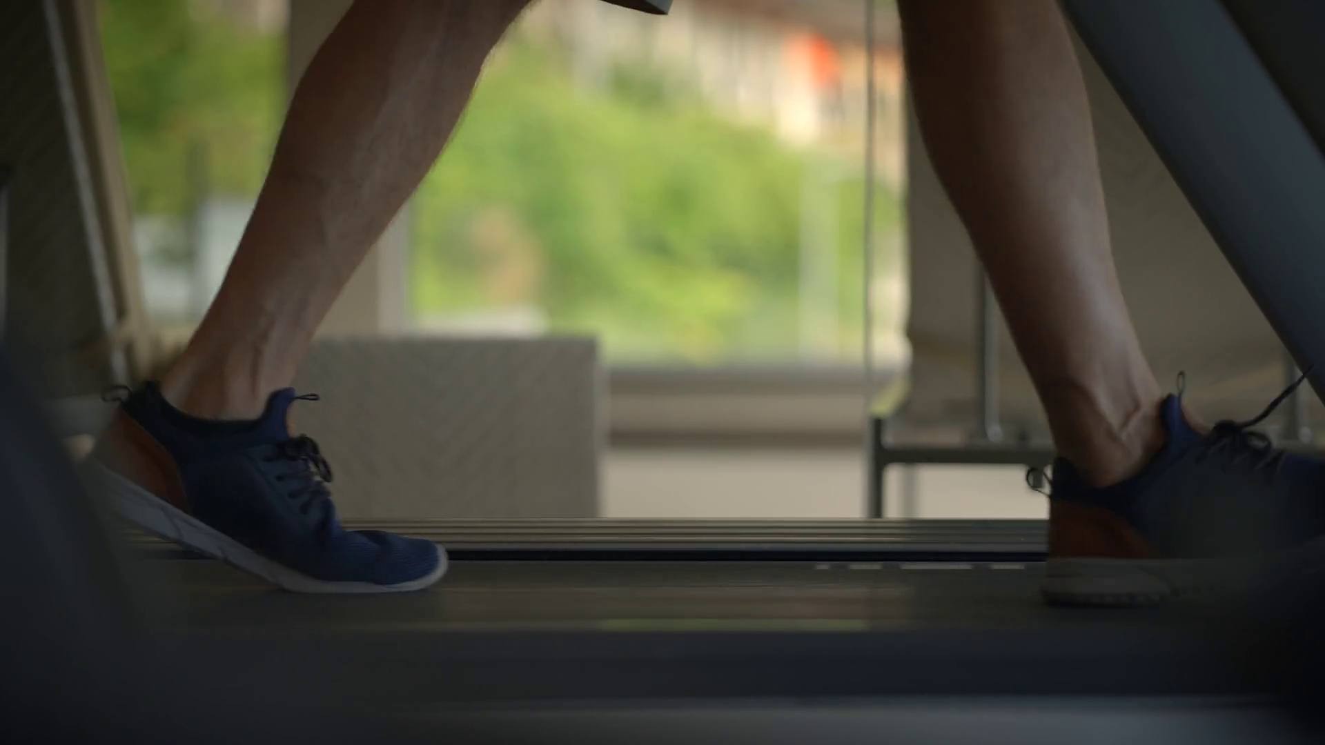 Utilizing Running Shoes On Treadmill Stock Footage SBV-351830594 ...