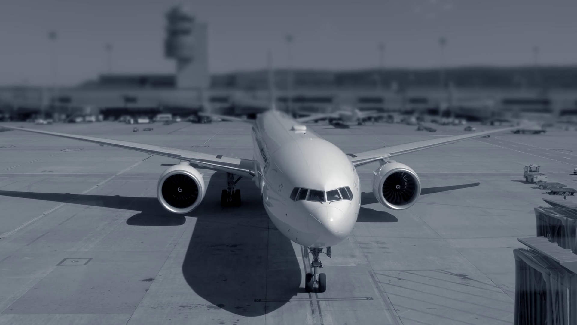 Stand Airplane At Terminal Stock Footage SBV-348860078 - Storyblocks