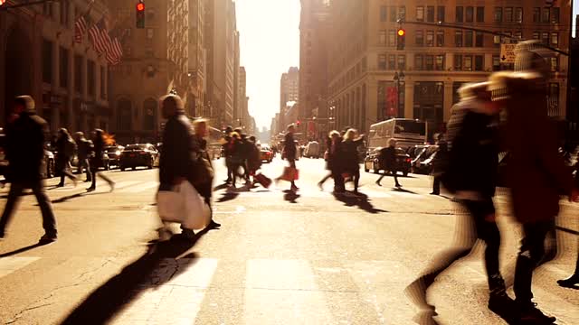 Various People Walking Different Paths Montage Slow Motion Nature Stock ...