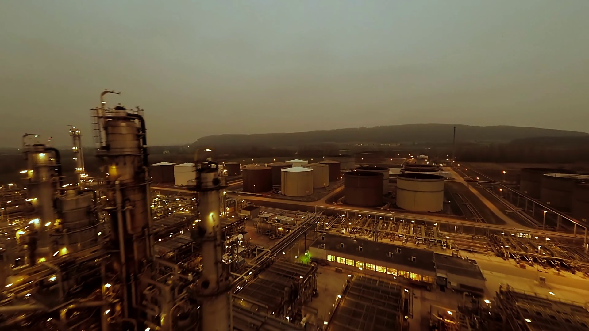 Petrol Distillery Chemical Refinery Industry Stock Footage SBV ...
