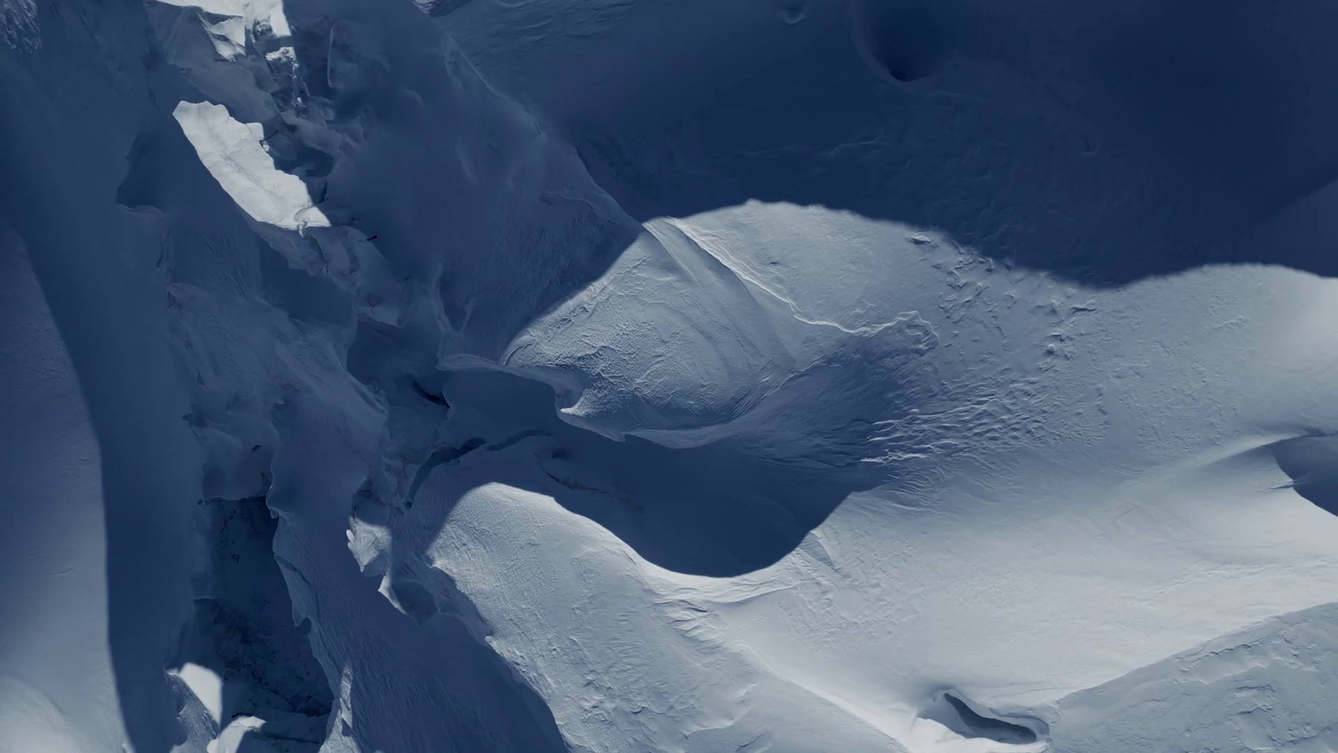 Aerial View Of Ice Glacier Mountain Stock Footage SBV-348668161 ...