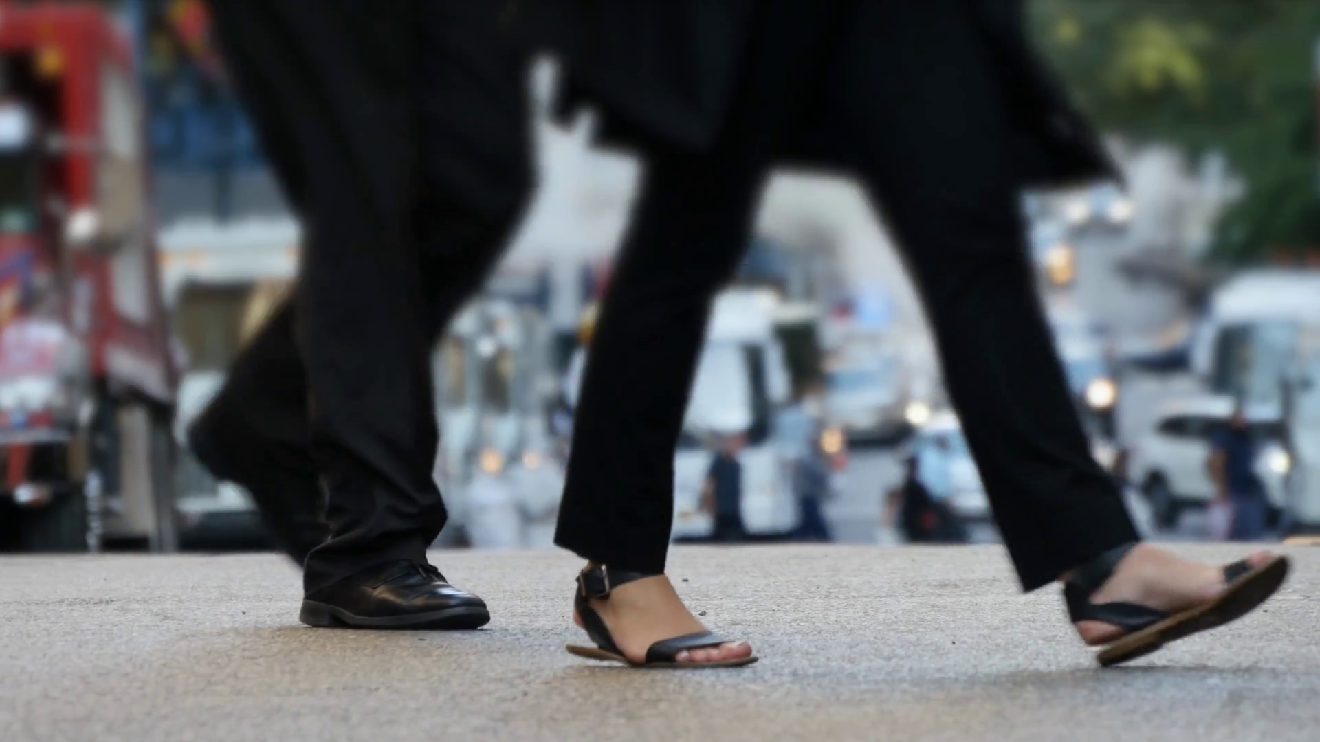 Business People Walking In Crowded Urban Stock Footage SBV-348670875 ...
