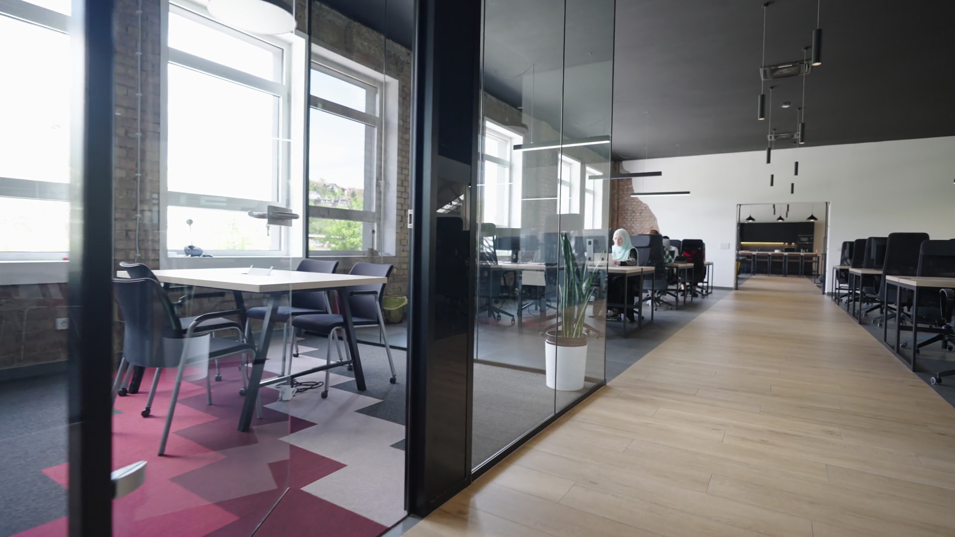 Modern Startup Centers Composed Of Offices Stock Footage SBV-351955904 ...