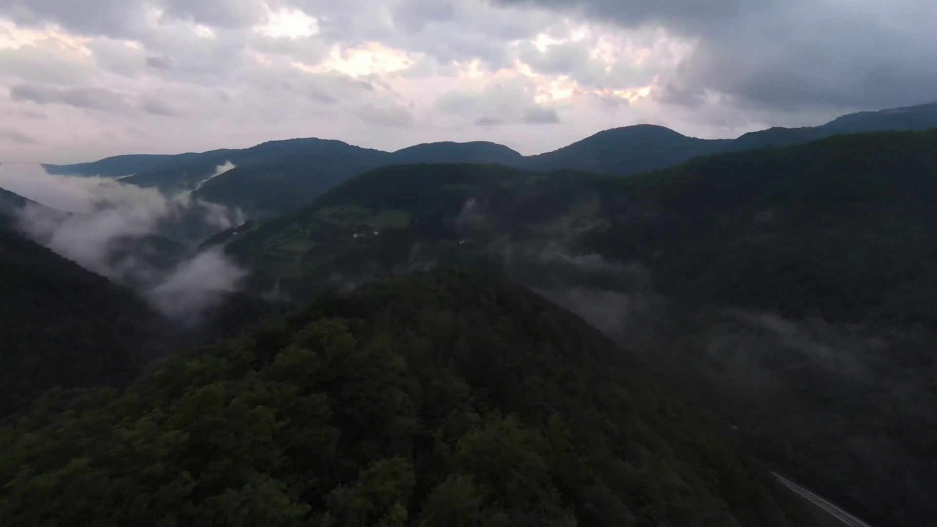 Aerial View Flying Above Lush Green Tropical Stock Footage SBV ...