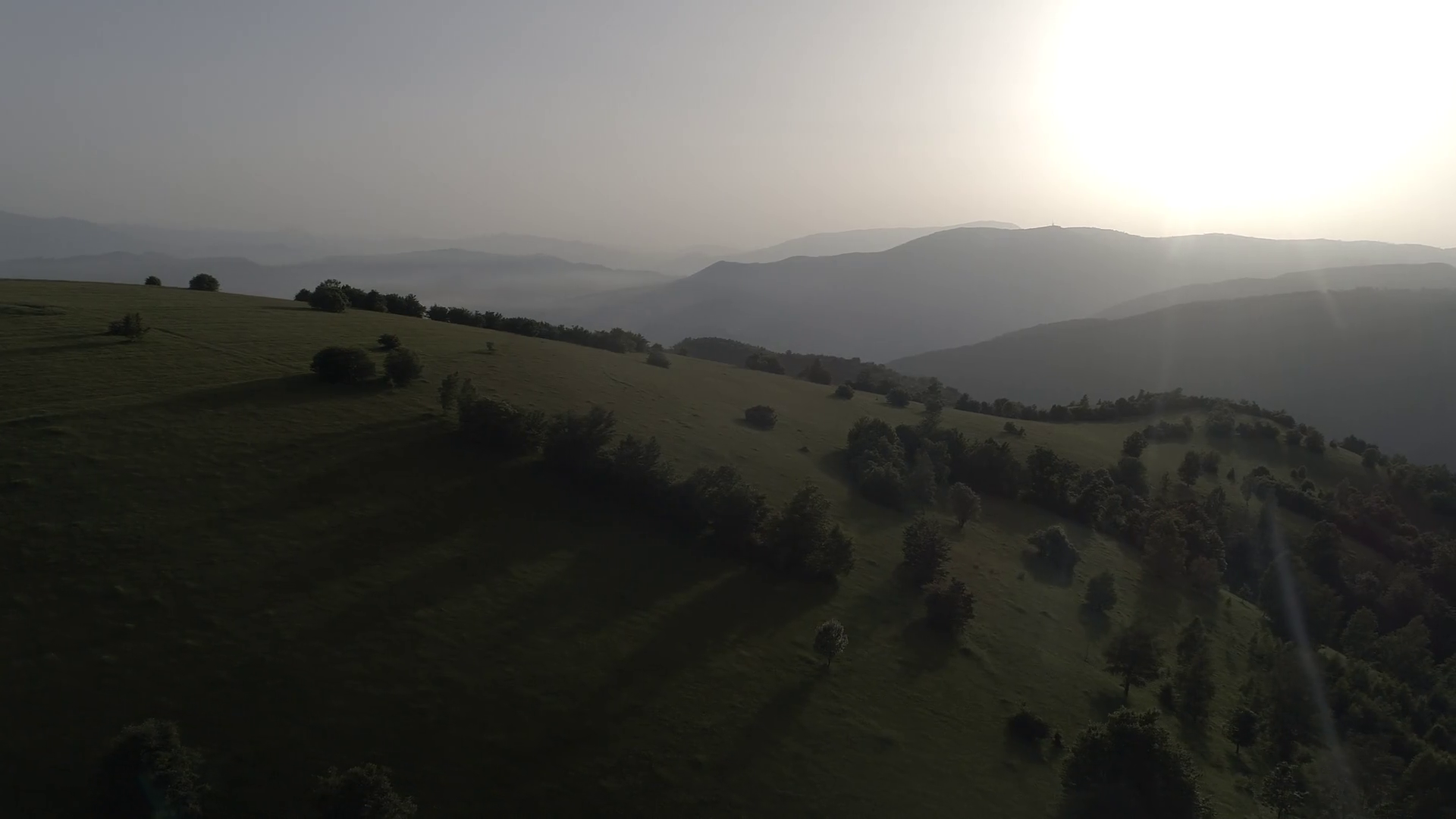 Cinematic Aerial Shot Of Mountain Forest Stock Footage SBV-347340769 ...
