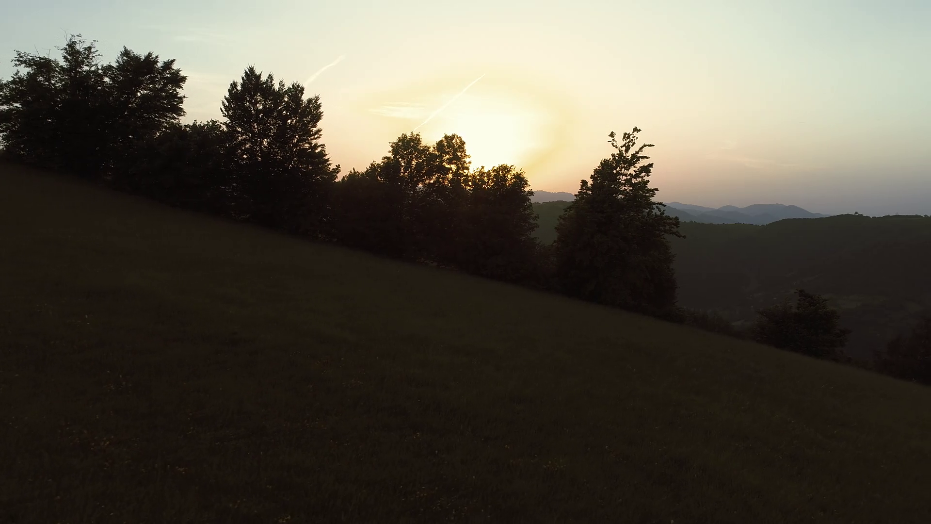 Cinematic Aerial Shot Of Mountain Forest Stock Footage SBV-347340782 ...