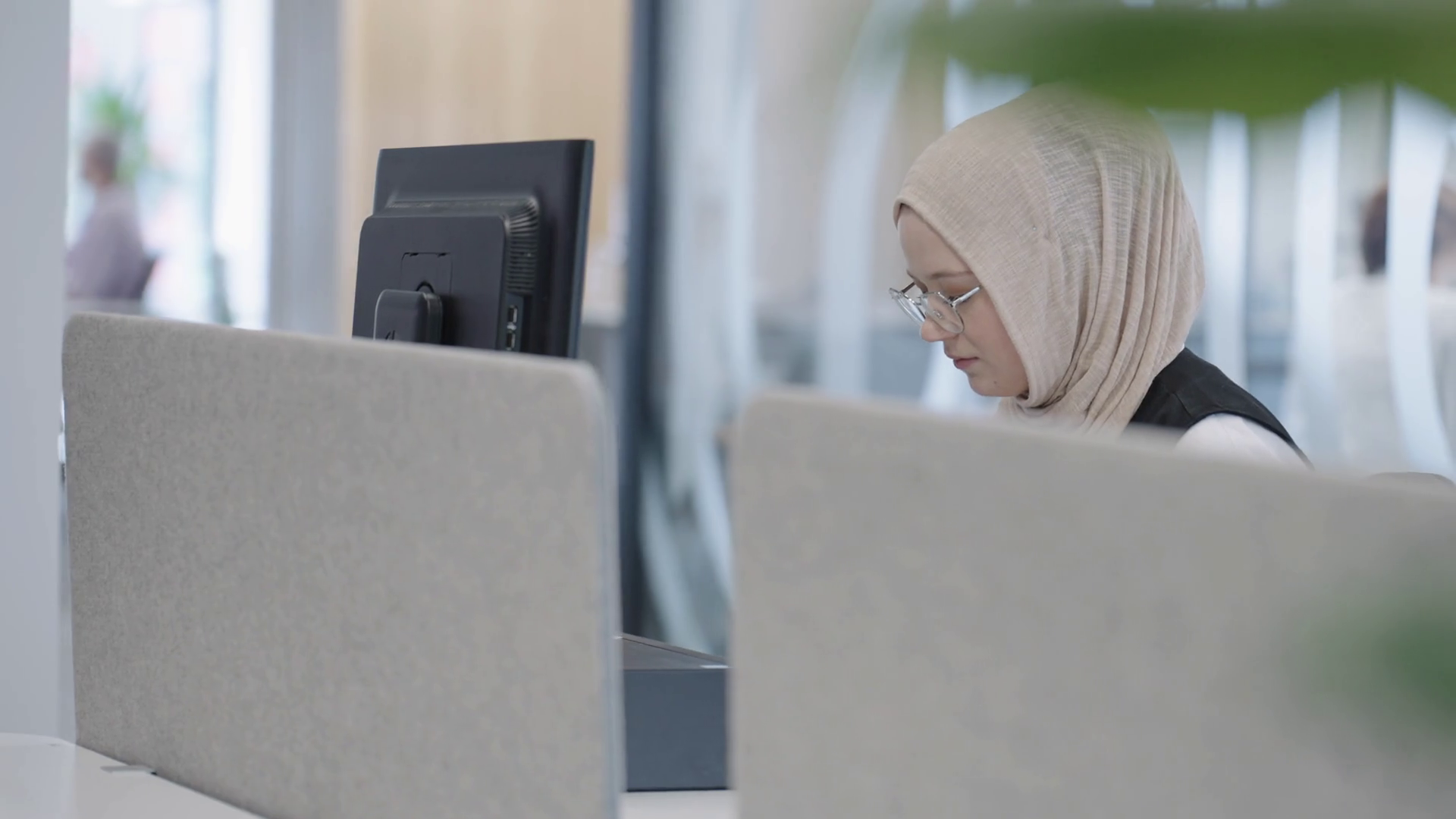 In Modern Office Muslim Entrepreneur Wearing Stock Footage SBV ...