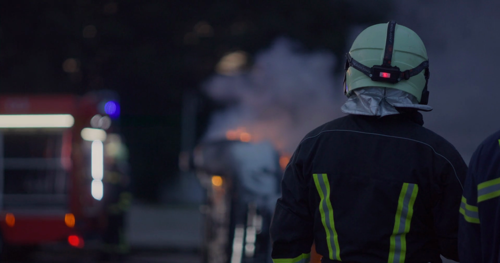 Firefighters Fight Fire Flame To Control Stock Footage SBV-348597894 ...